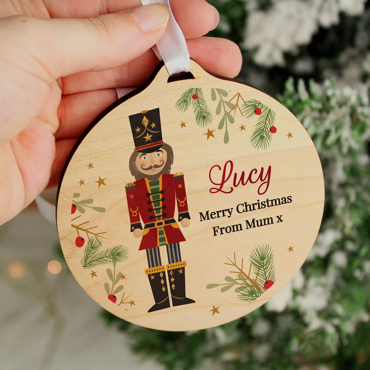Buy Personalised Christmas Nutcracker Wooden Bauble for GBP 10.99 ...