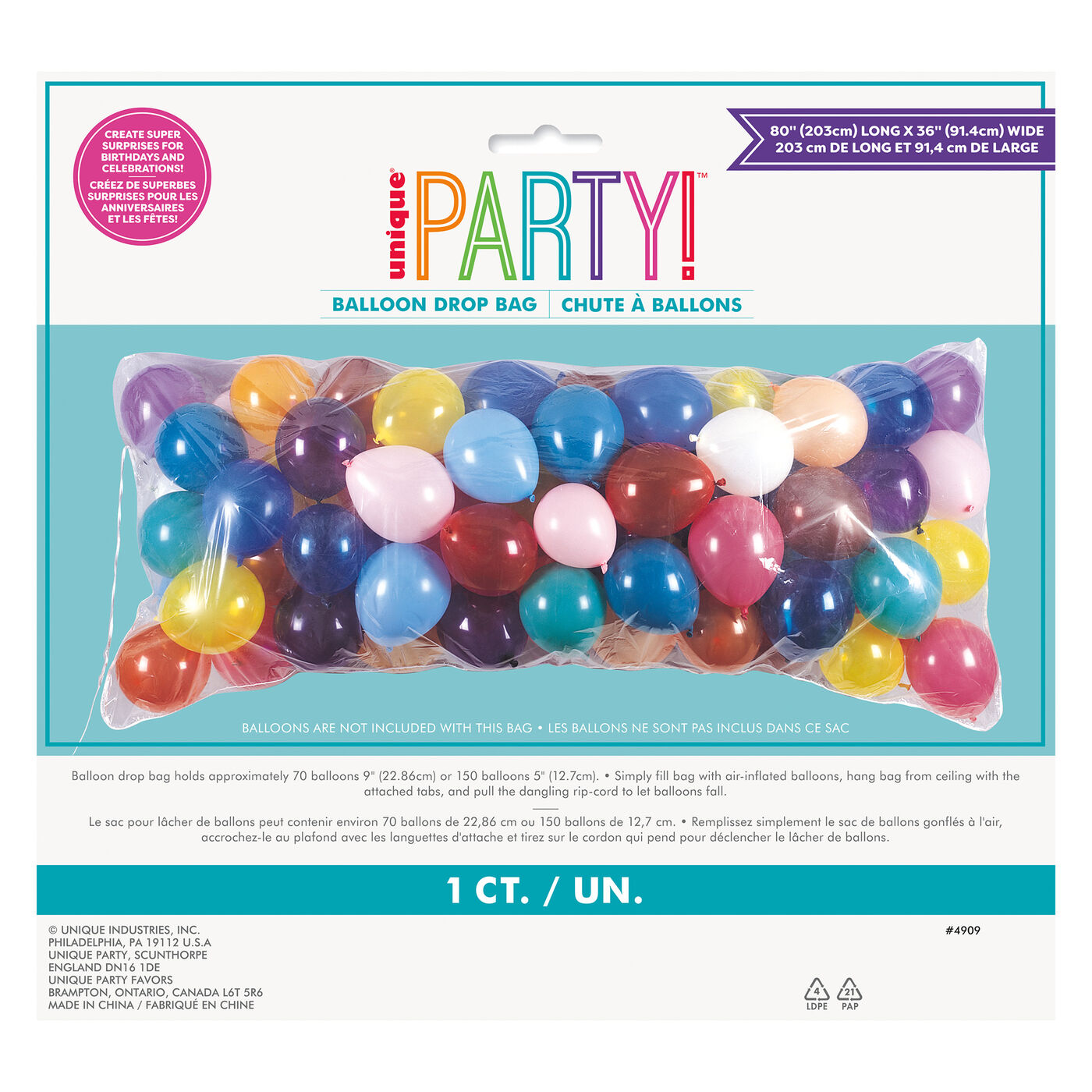 Buy Clear Balloon-Drop Bag for GBP 4.99 | Card Factory UK