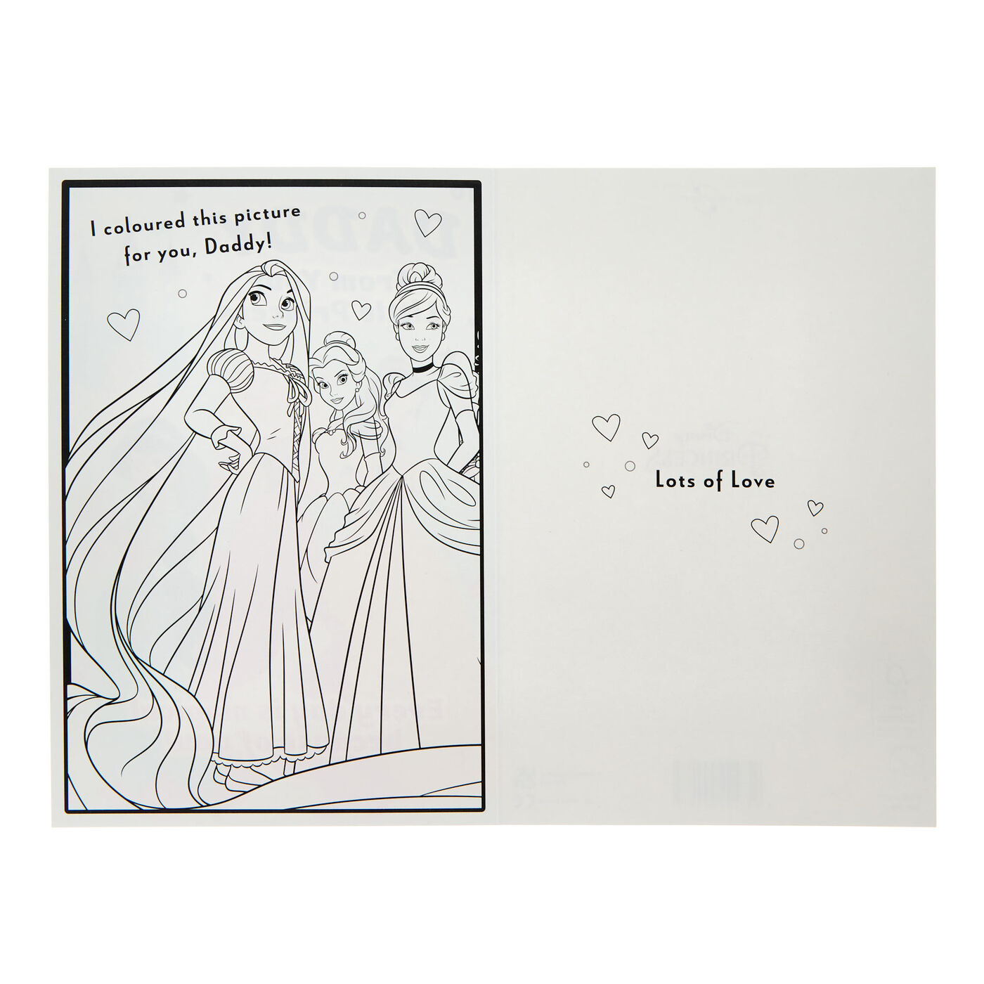 Buy Dad From Daughter Disney Princess Father's Day Card for GBP 1.49 ...