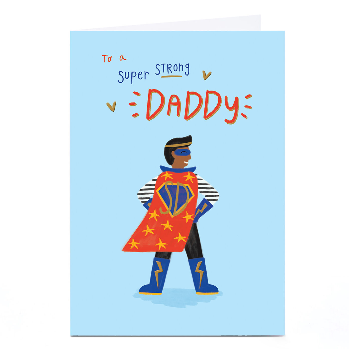 Buy Personalised Birthday Card - Super Strong Superhero, Daddy for GBP ...