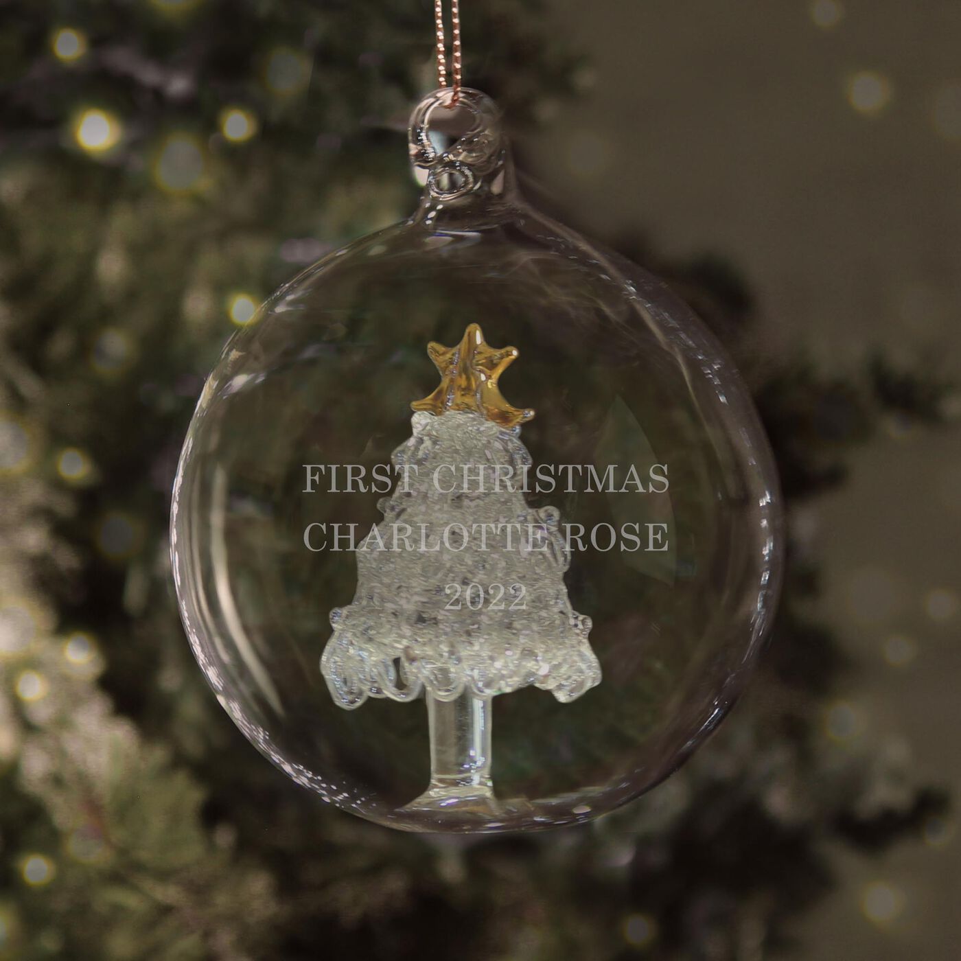 Buy Personalised Glass Christmas Tree Bauble for GBP 9.99 | Card Factory UK