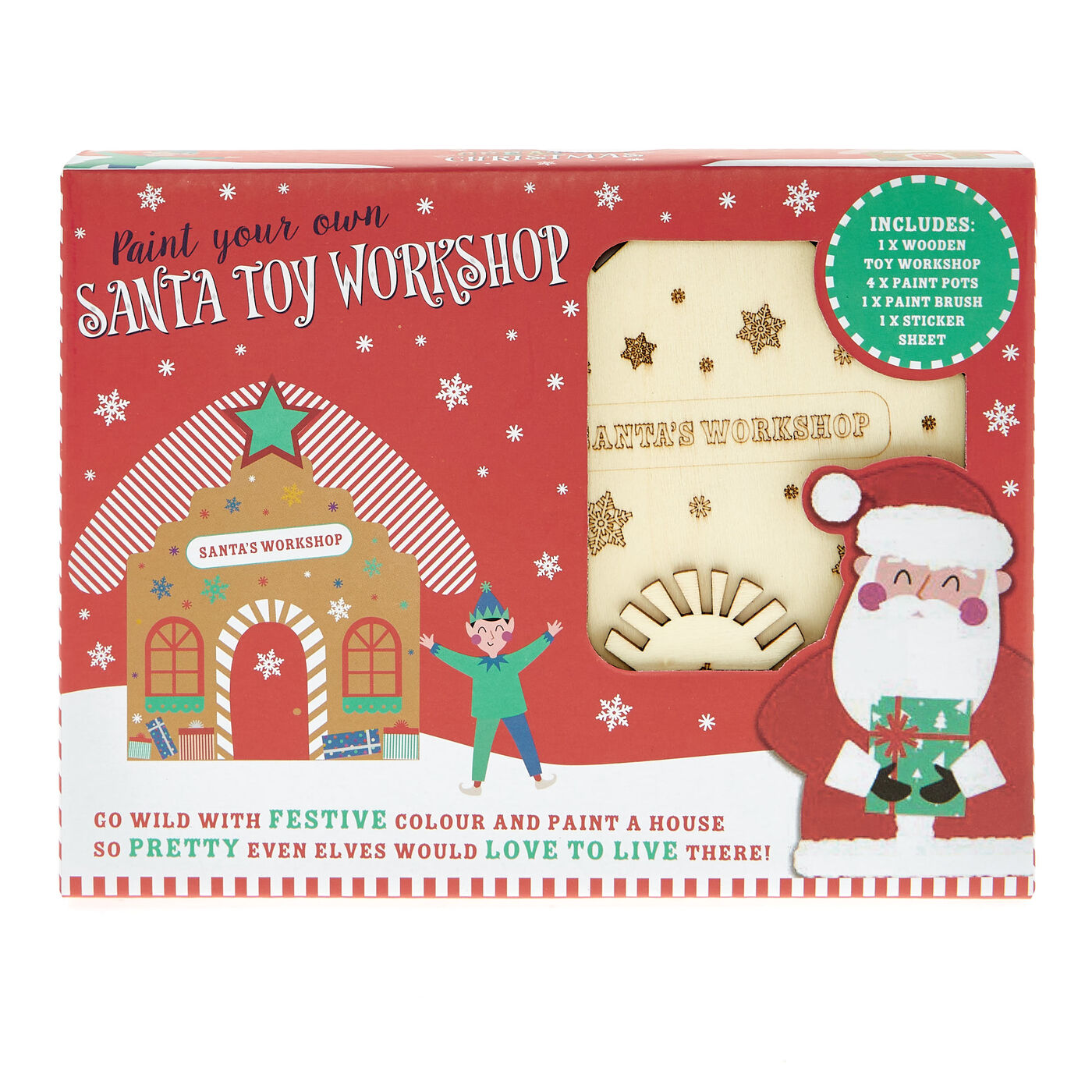 Buy Paint Your Own Santa Toy Workshop for GBP 2.99 | Card Factory UK
