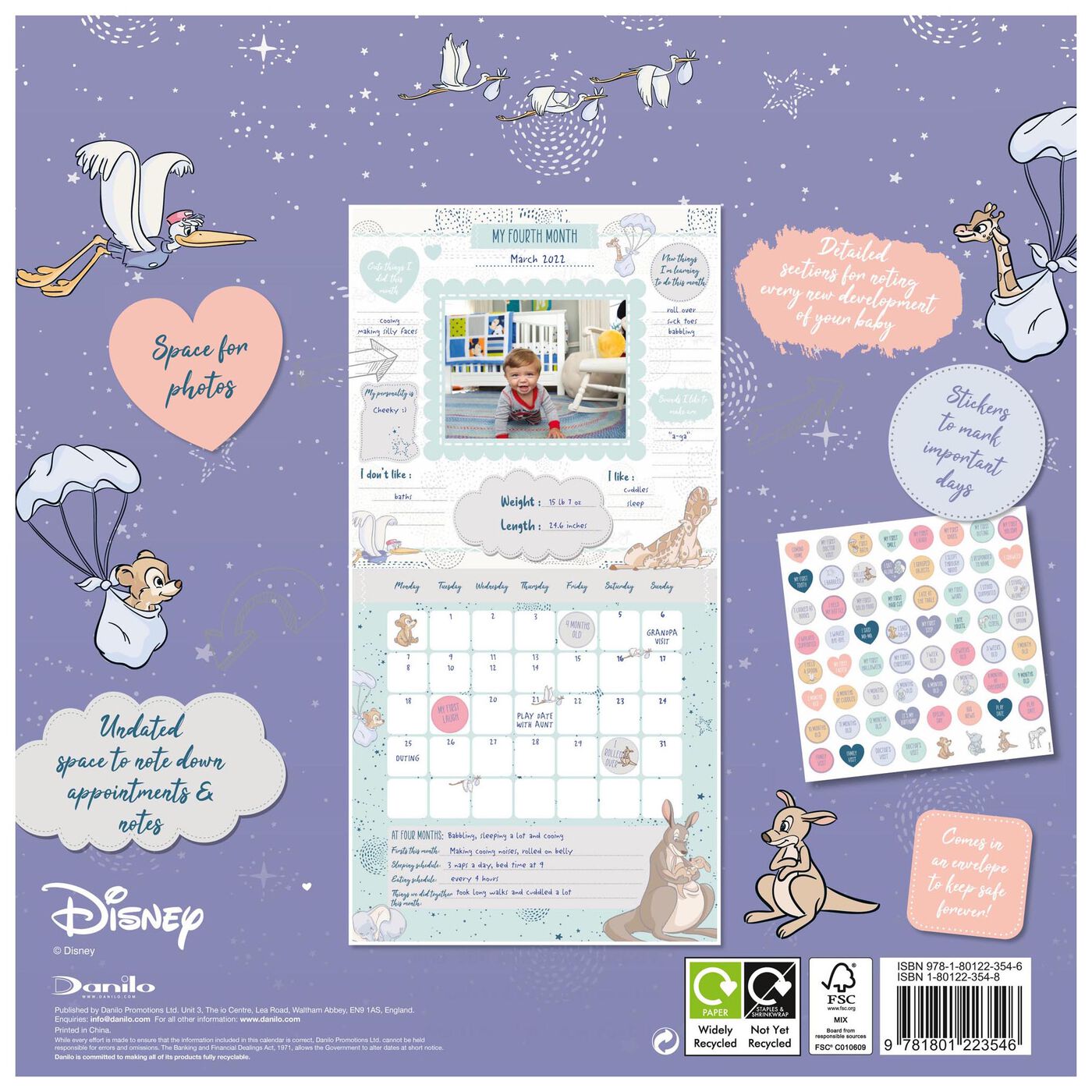 Buy Disney Classic Baby's First Year Keepsake Calendar for GBP 5.99 ...