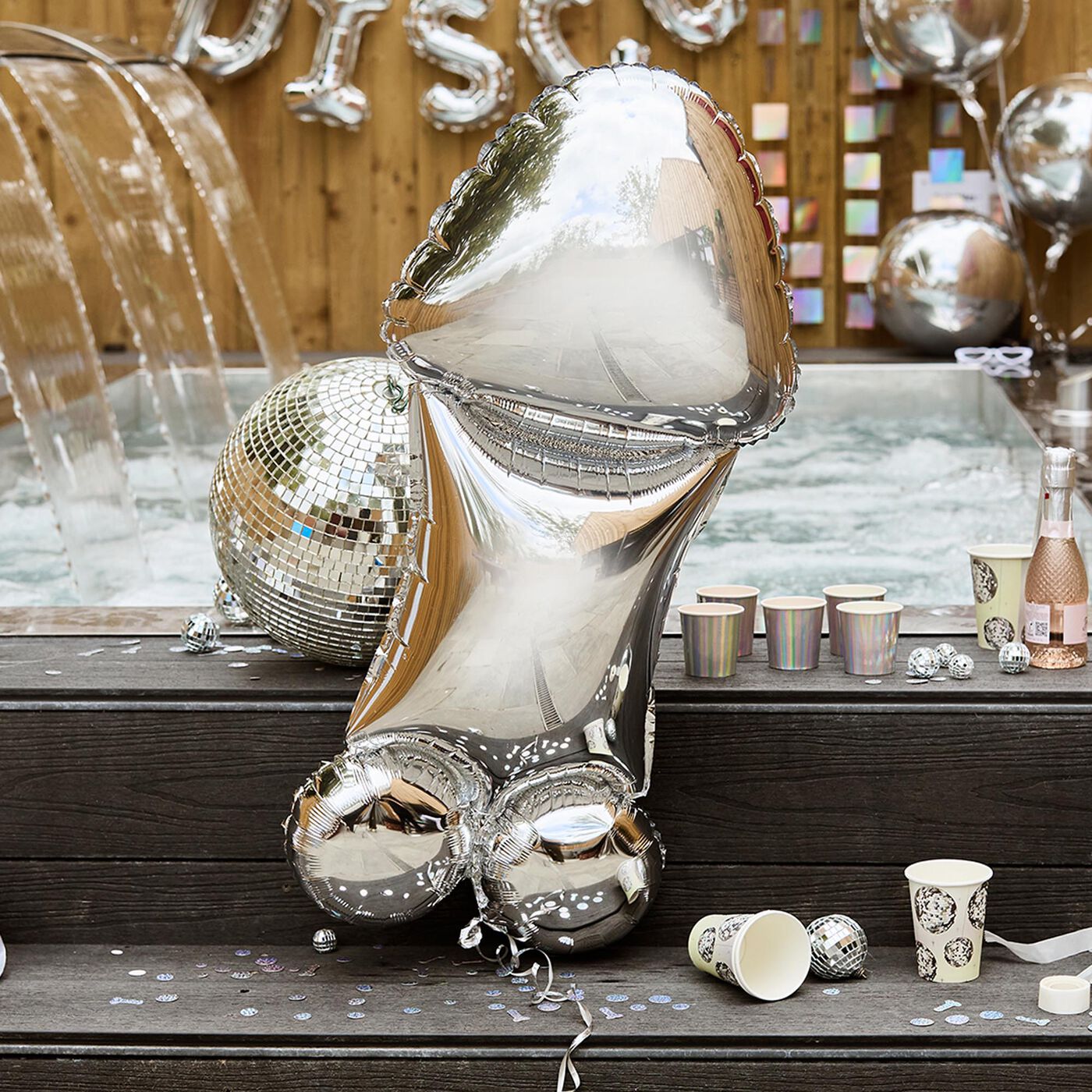 Buy Silver Jumbo D*ck 22-Inch Foil Helium Balloon for GBP 3.99 | Card ...