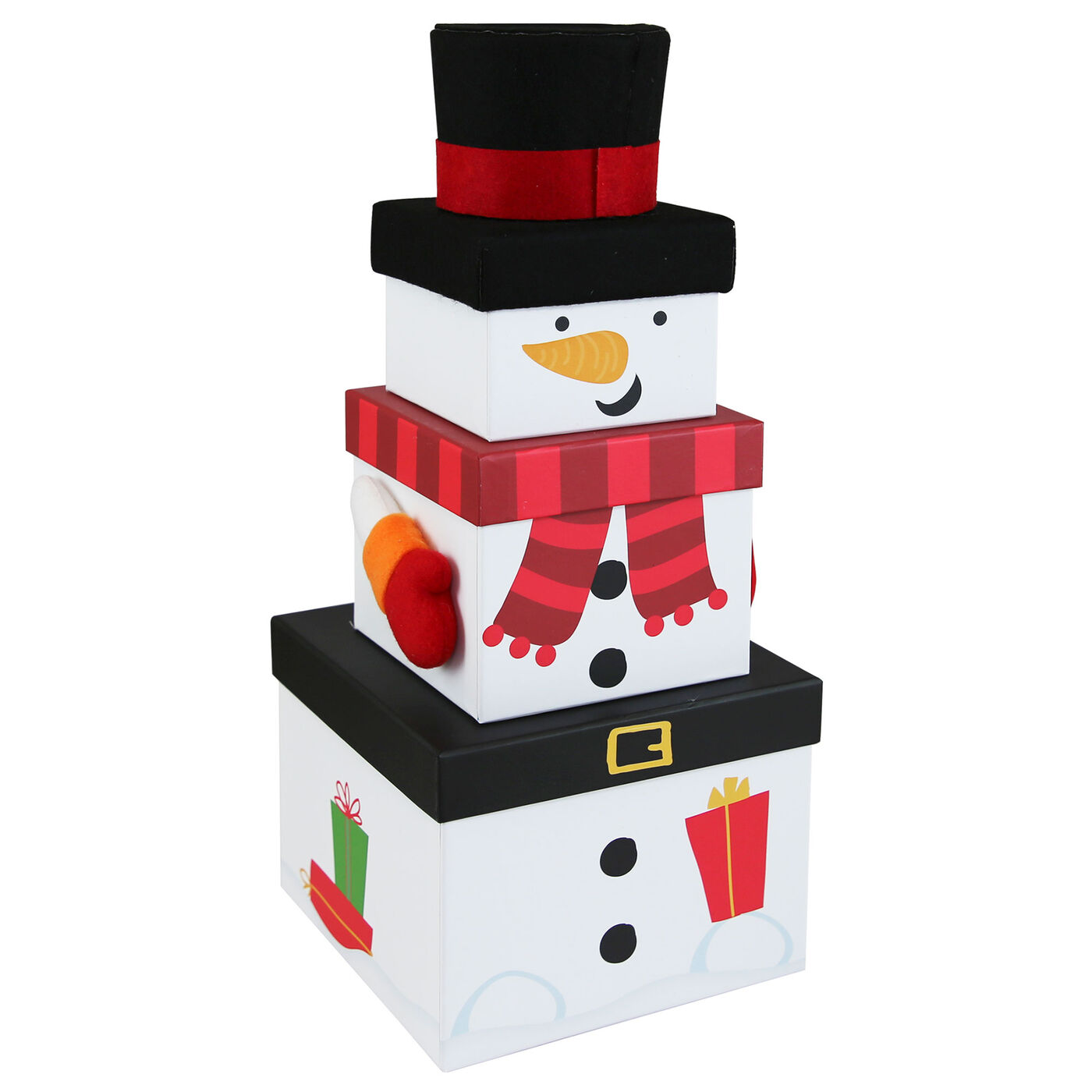 Buy Stackable Plush Snowman Gift Boxes - Set of 3 for GBP 6.99 | Card ...