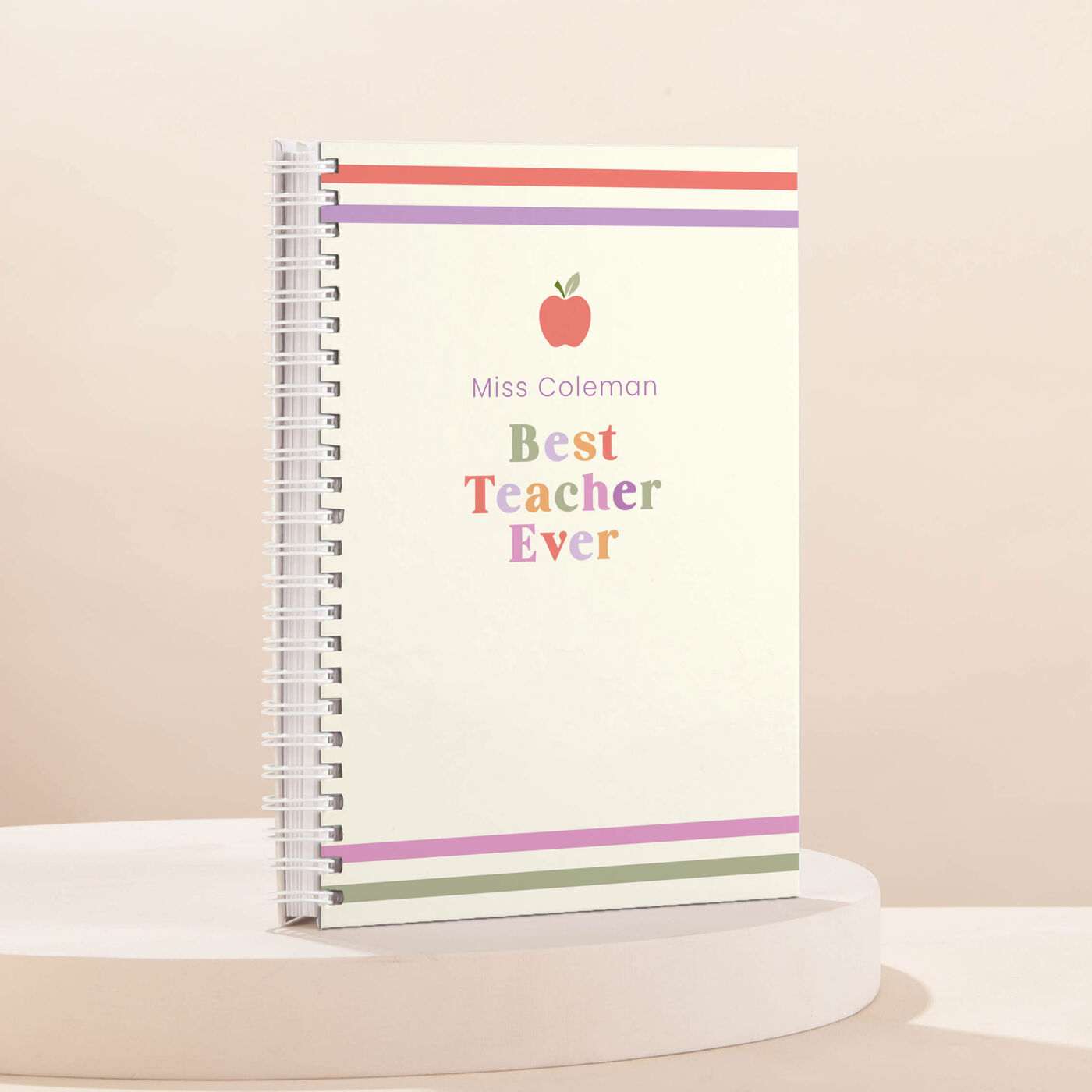 Buy Personalised Thank you Teacher Notebook - Best Teacher Ever for GBP ...