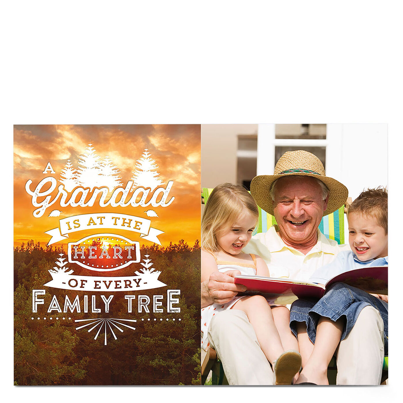 Buy Photo Card - Grandad, Family Tree for GBP 2.99 | Card Factory UK