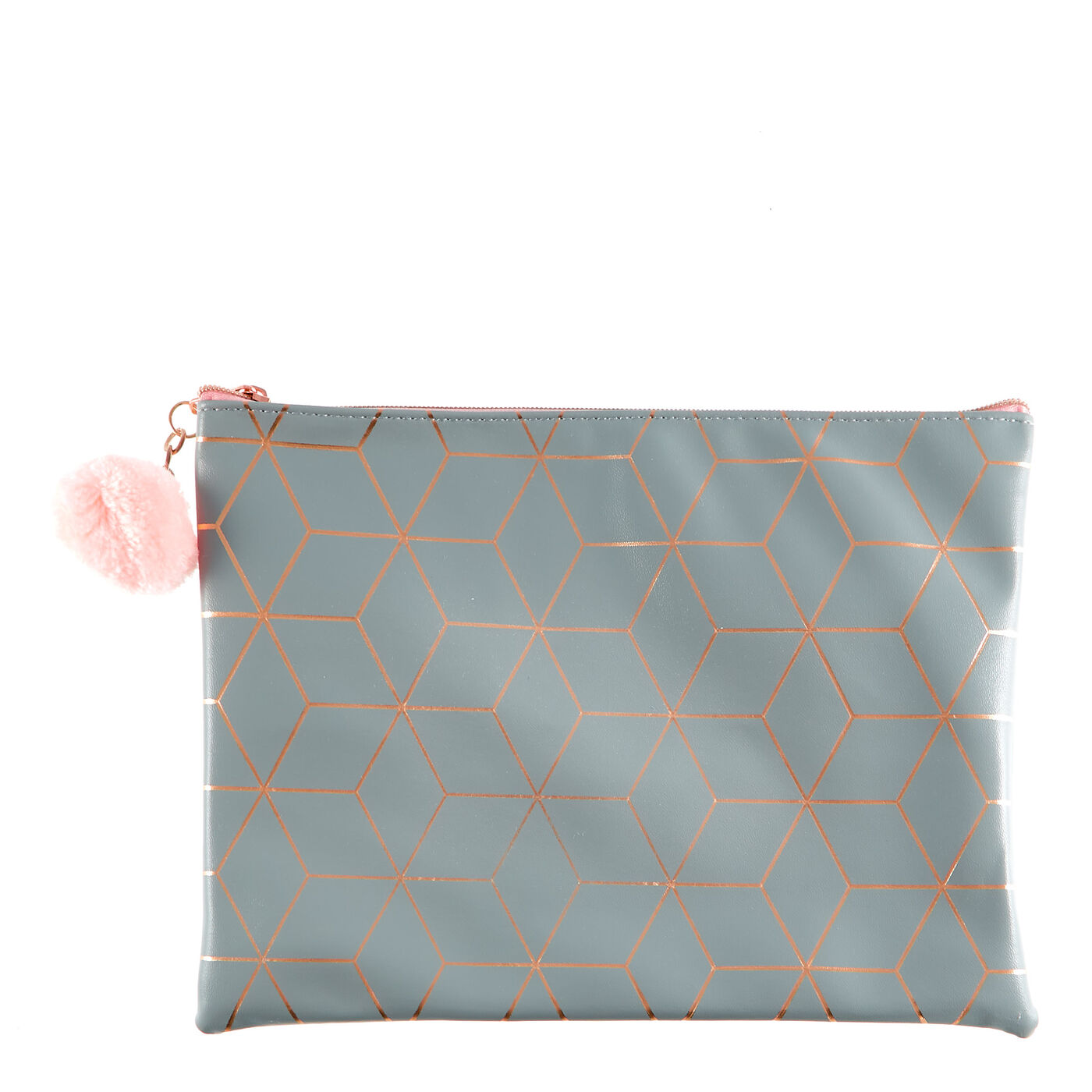 Buy Rose & Grey Geometric Pencil Case for GBP 1.99 | Card Factory UK