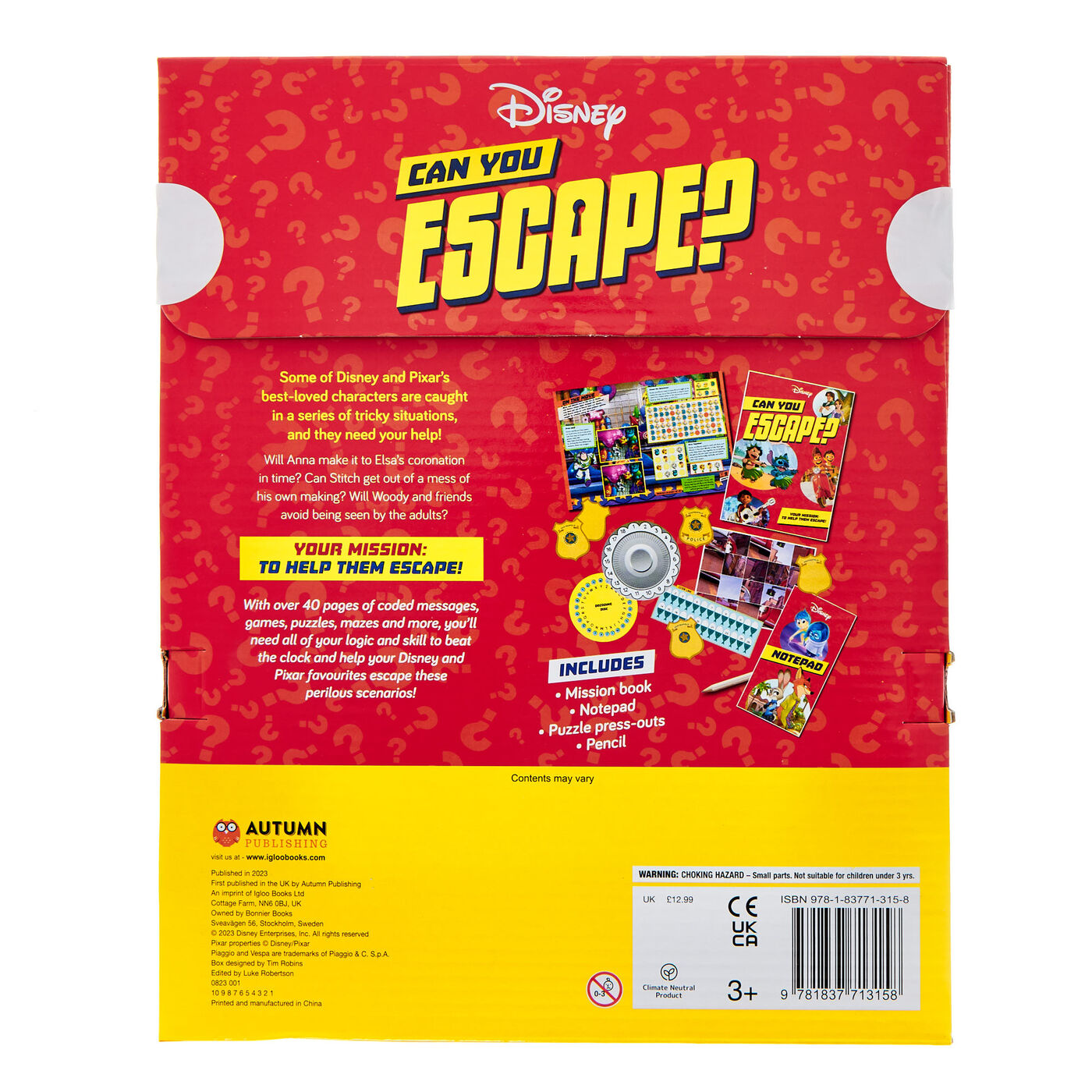 Buy Disney 'Can You Escape?' Game for GBP 2.99 | Card Factory UK
