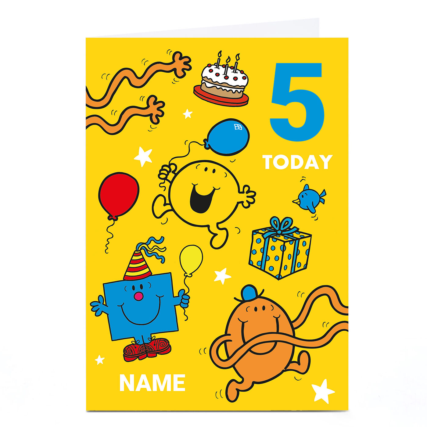 Buy Personalised Birthday Card - Mr Men, Any Age, Any Name for GBP 2.99 ...