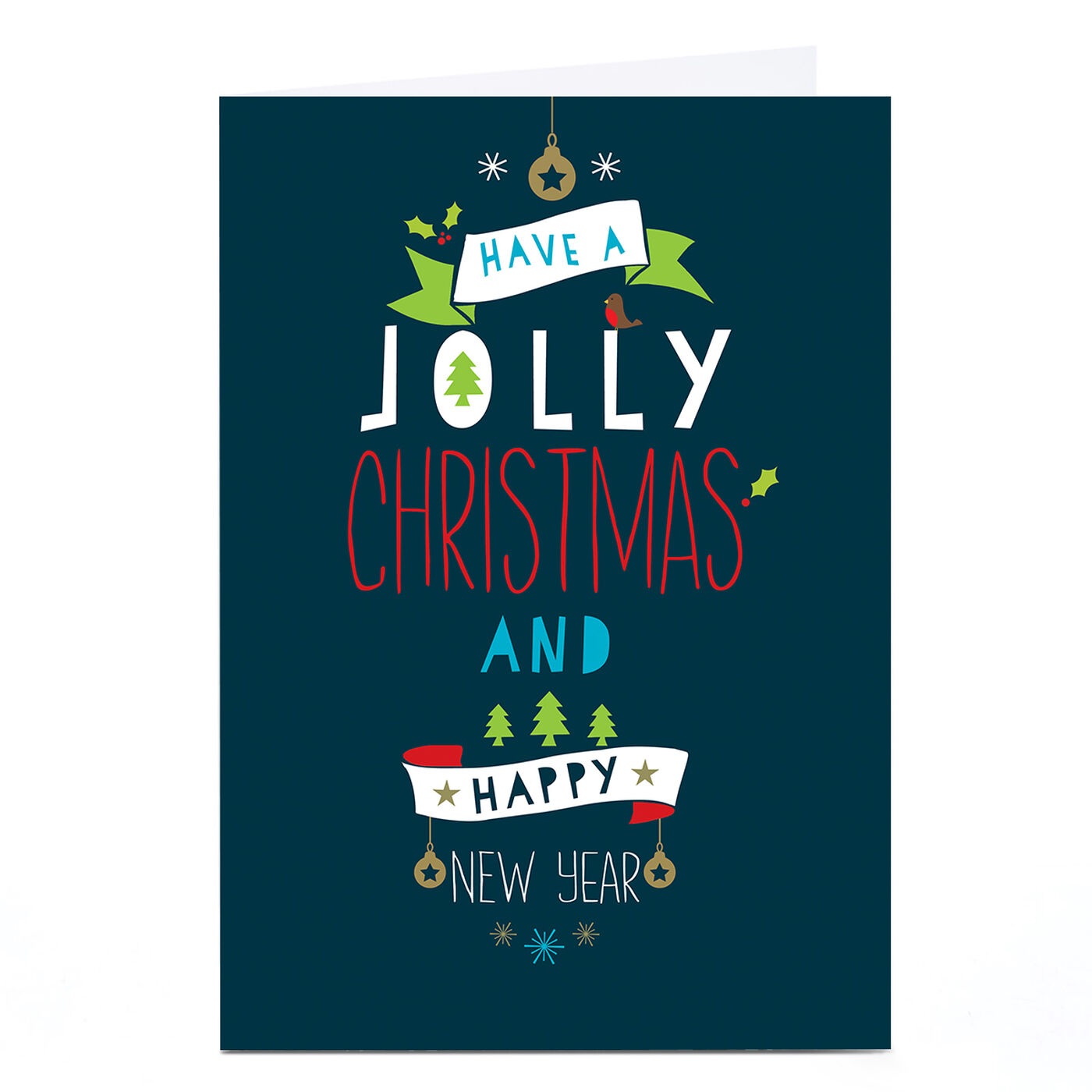 Buy Christmas Card - Jolly Christmas for GBP 1.99 | Card Factory UK