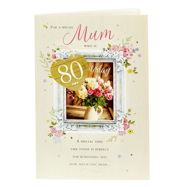 80th Birthday Cards, Personalised 80th Birthday Cards, Mum, Dad ...