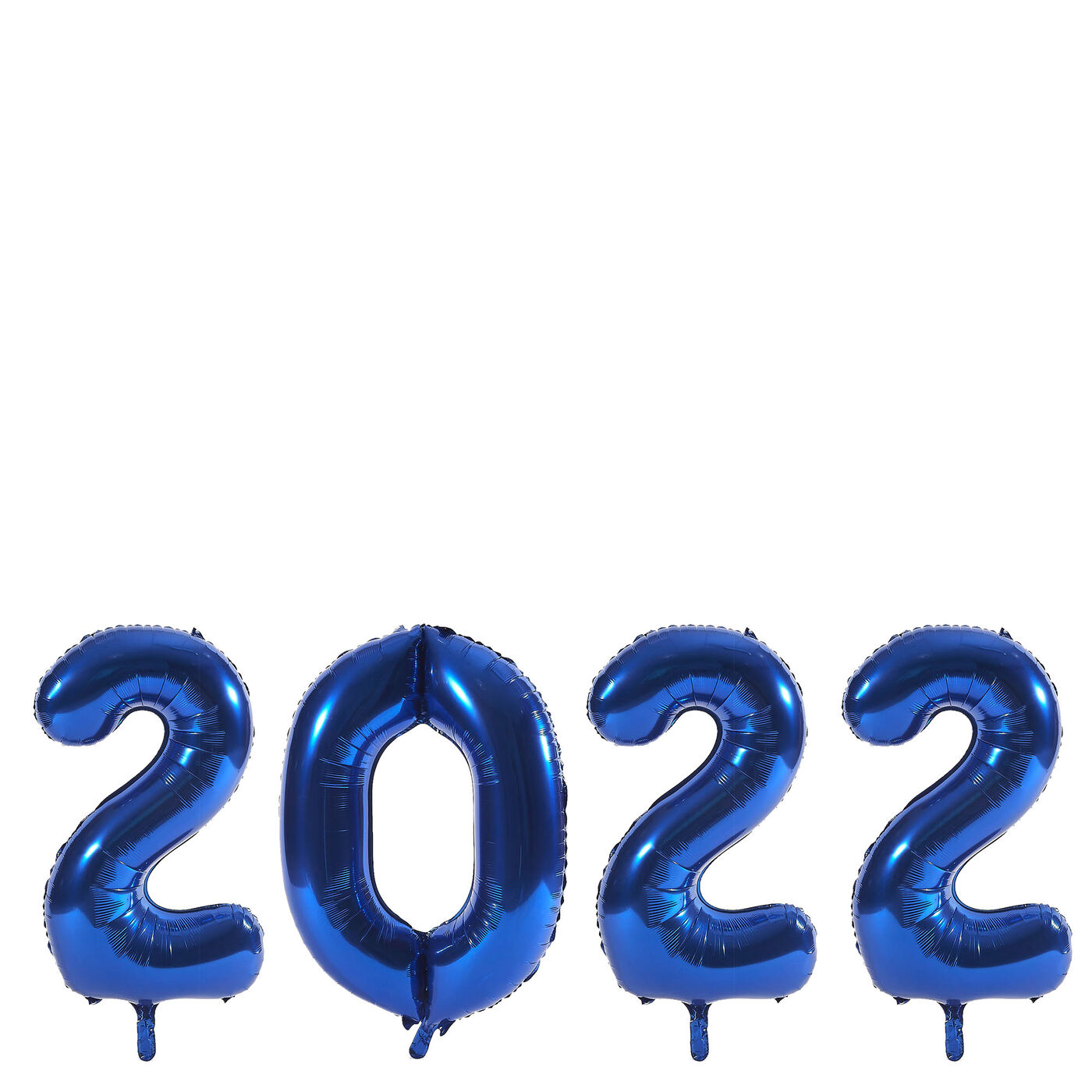 2022 Giant Blue Number Balloon Bundle