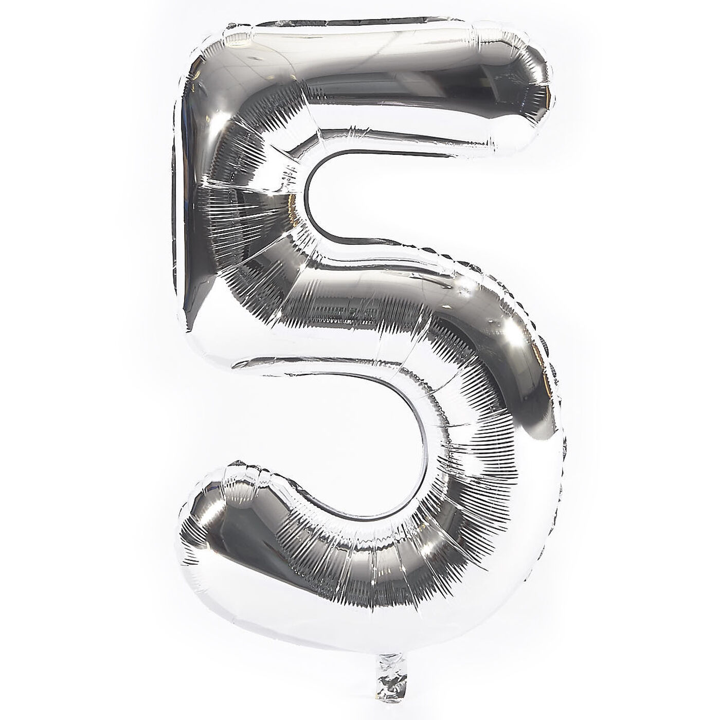 Buy Age 50 Giant Foil helium Numeral Balloons - Silver (deflated) for ...