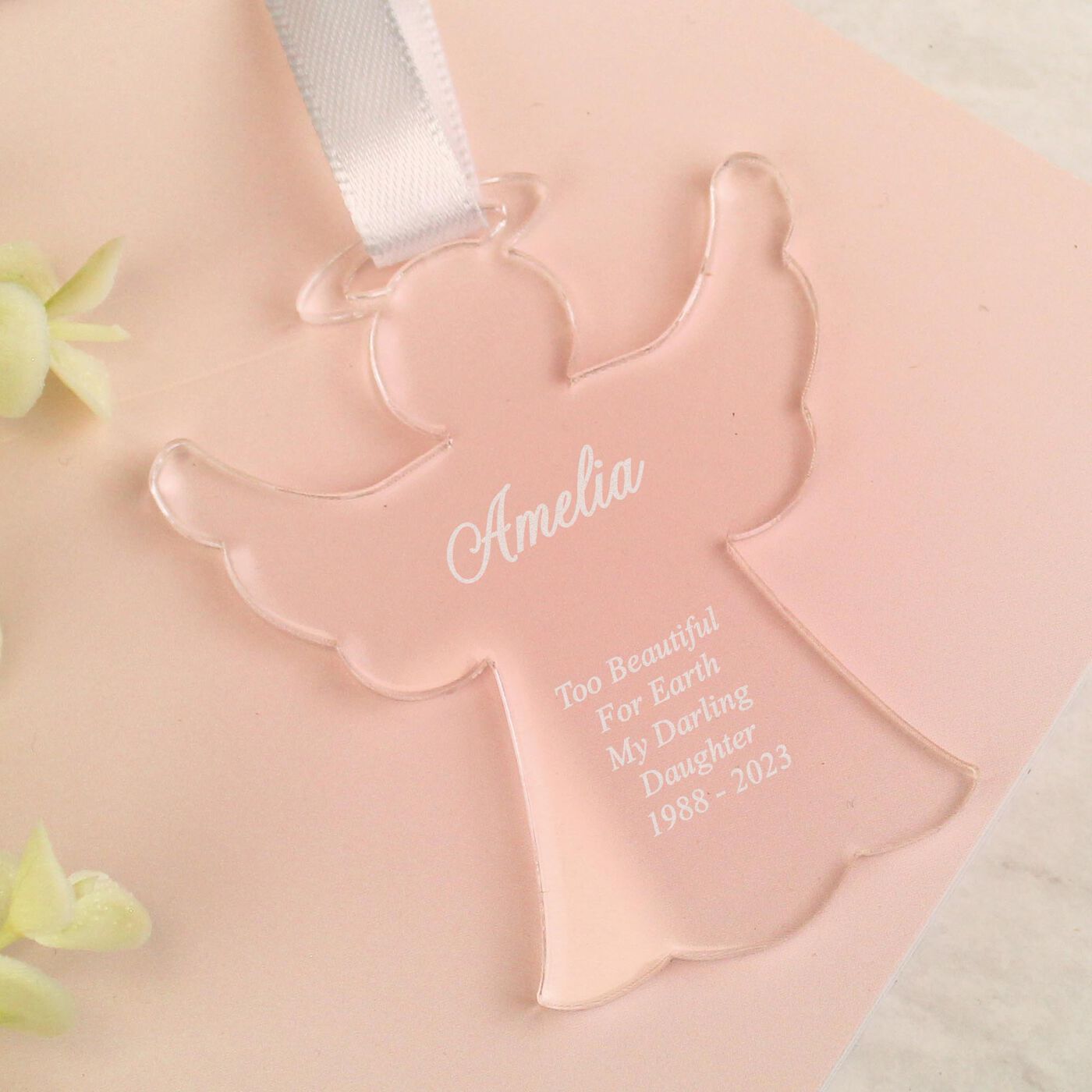 Buy Personalised Acrylic Angel Decoration for GBP 8.99 | Card Factory UK