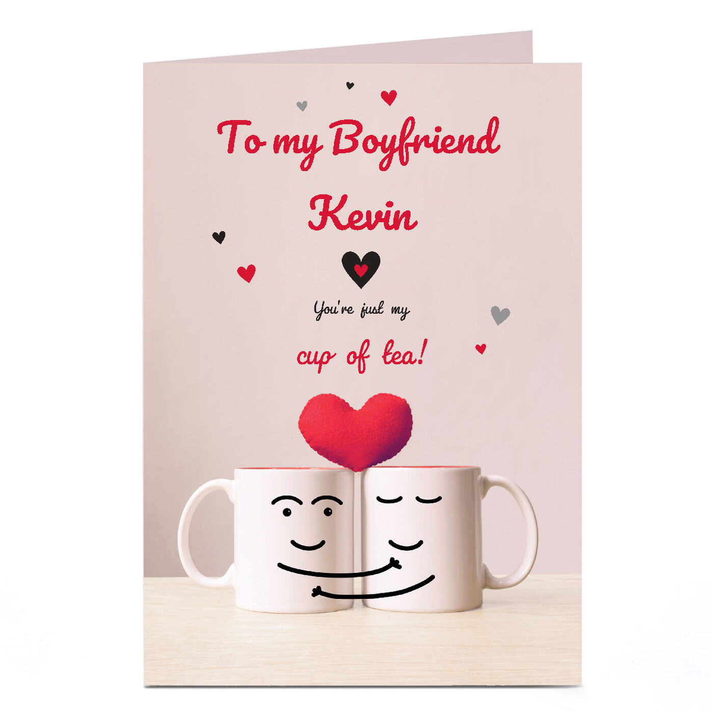 Buy Personalised Valentine's Day Card - Cup of Tea Mugs for GBP 2.99 ...