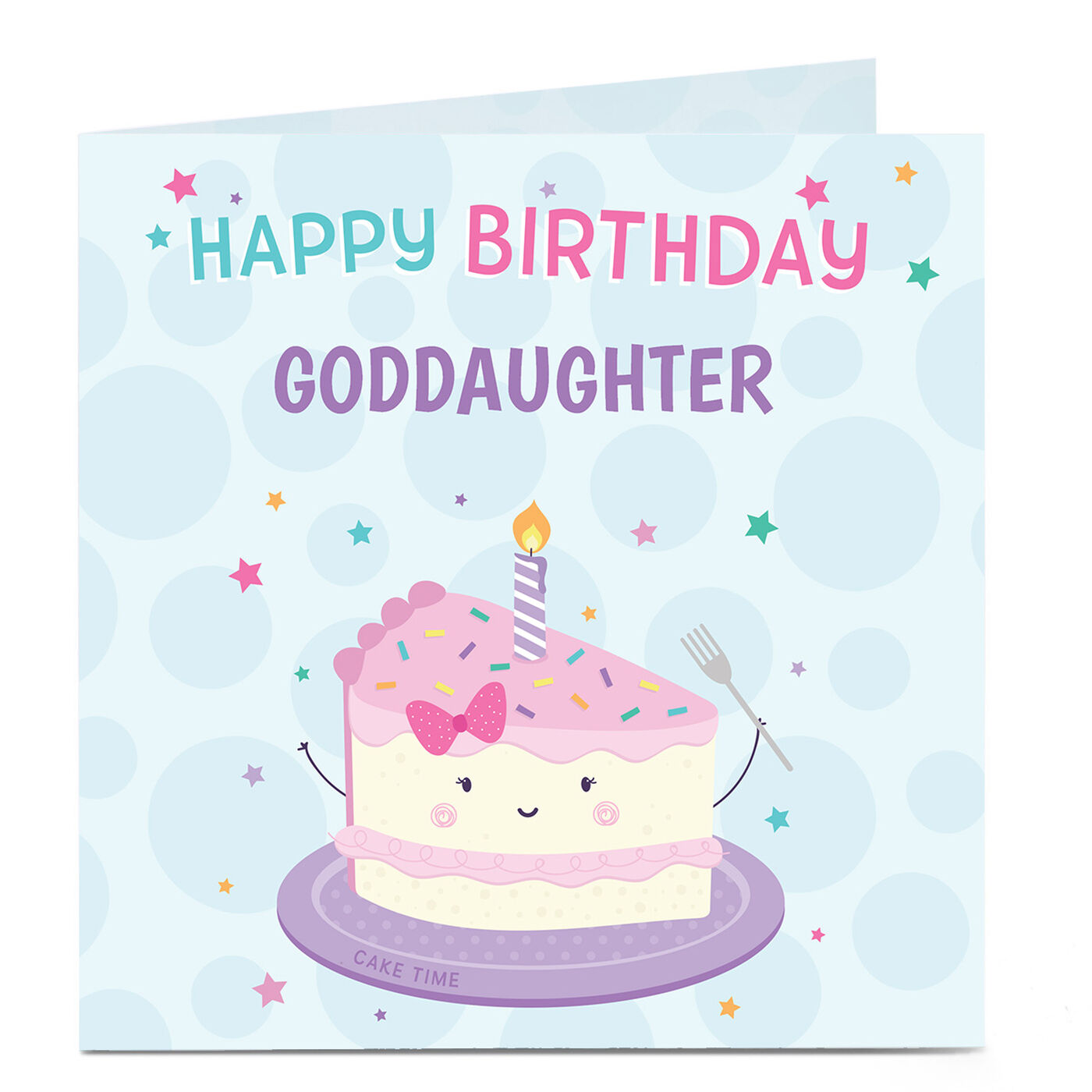 Buy Personalised Birthday Card - Birthday Cake, Goddaughter for GBP 2. ...