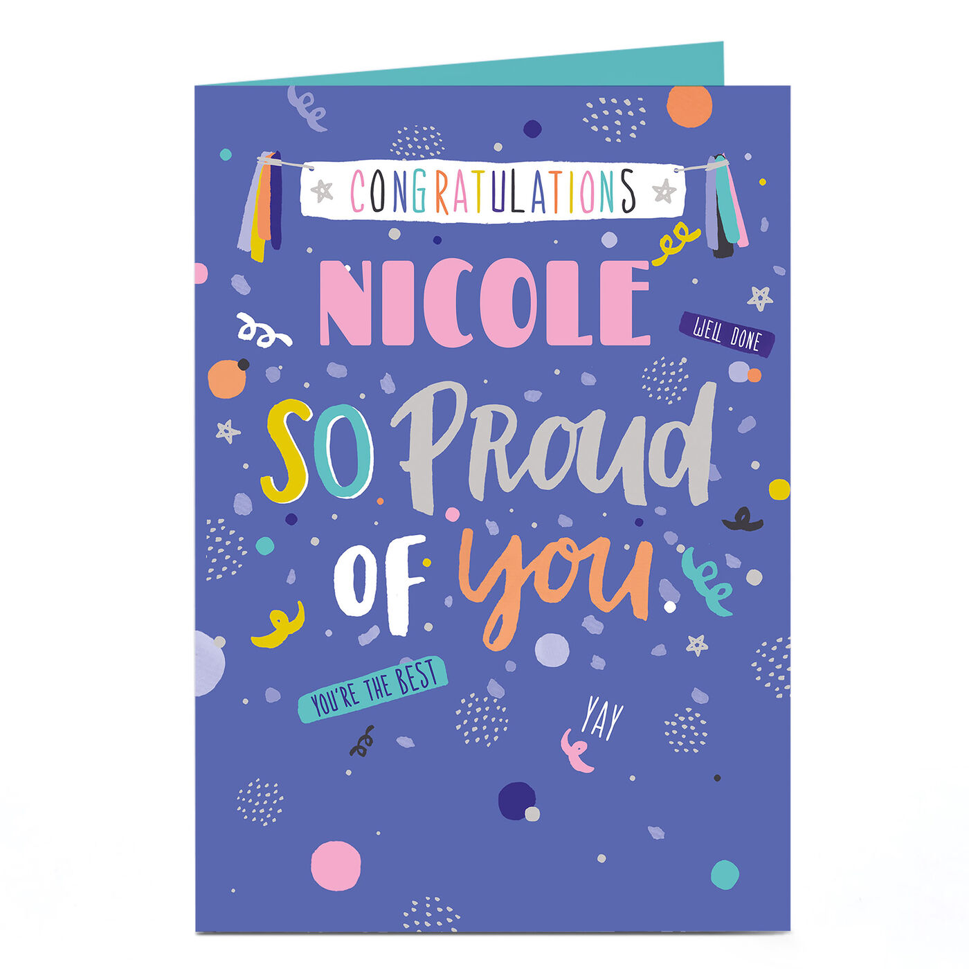 Buy Personalised Congratulations Card - So Proud Of You for GBP 2.99 ...
