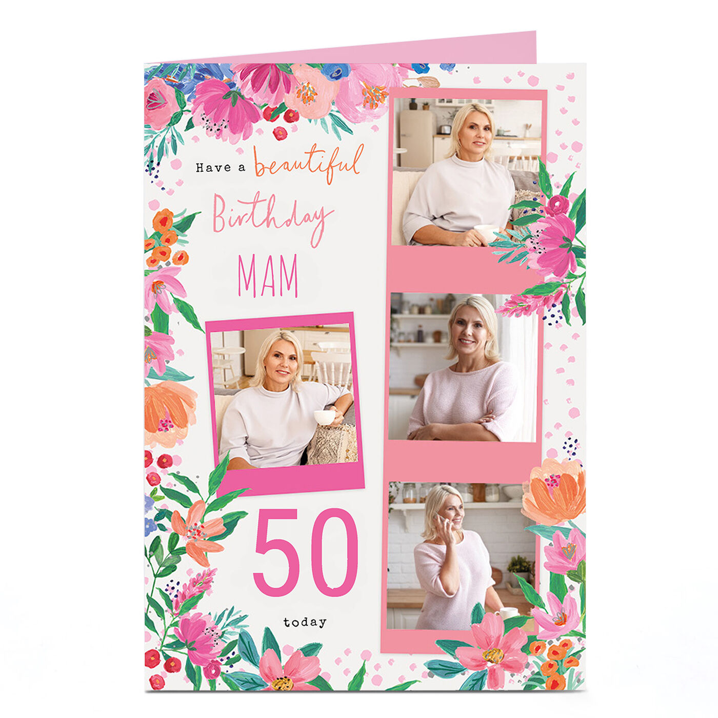 Buy Photo Birthday Card - Beautiful Birthday, Florals for GBP 1.79 ...