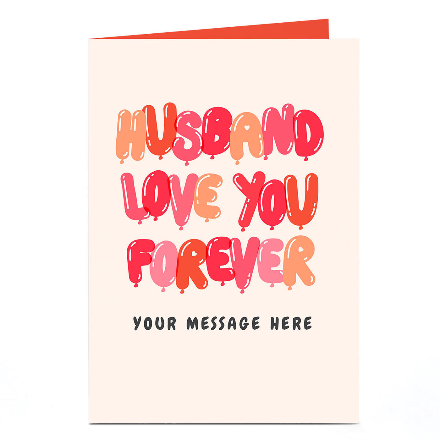 Buy Personalised Valentine's Day Card - Love You Forever Balloons for ...