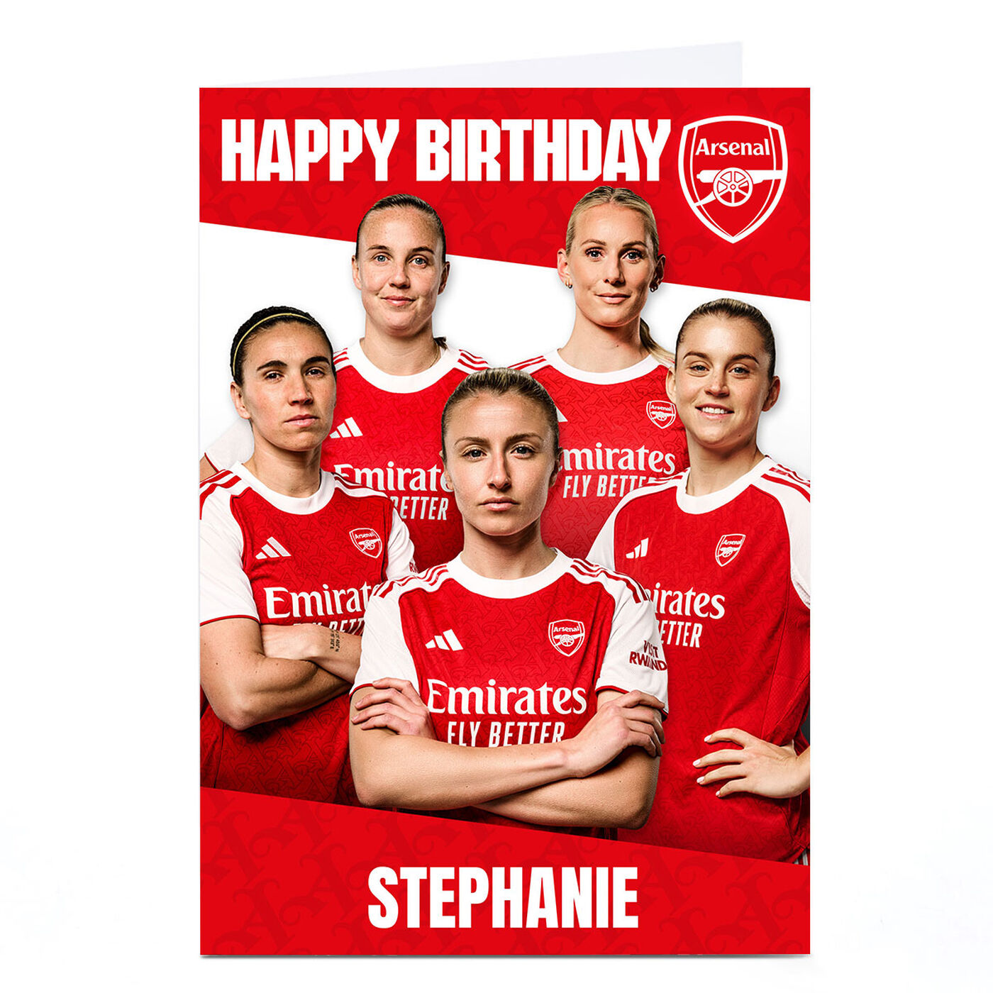Buy Personalised Football Birthday Card - Arsenal Football Team Photo ...