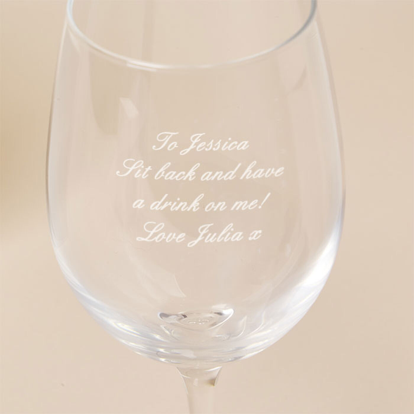 Buy Personalised Wine Glass And Miniature Red Wine T Set Message For