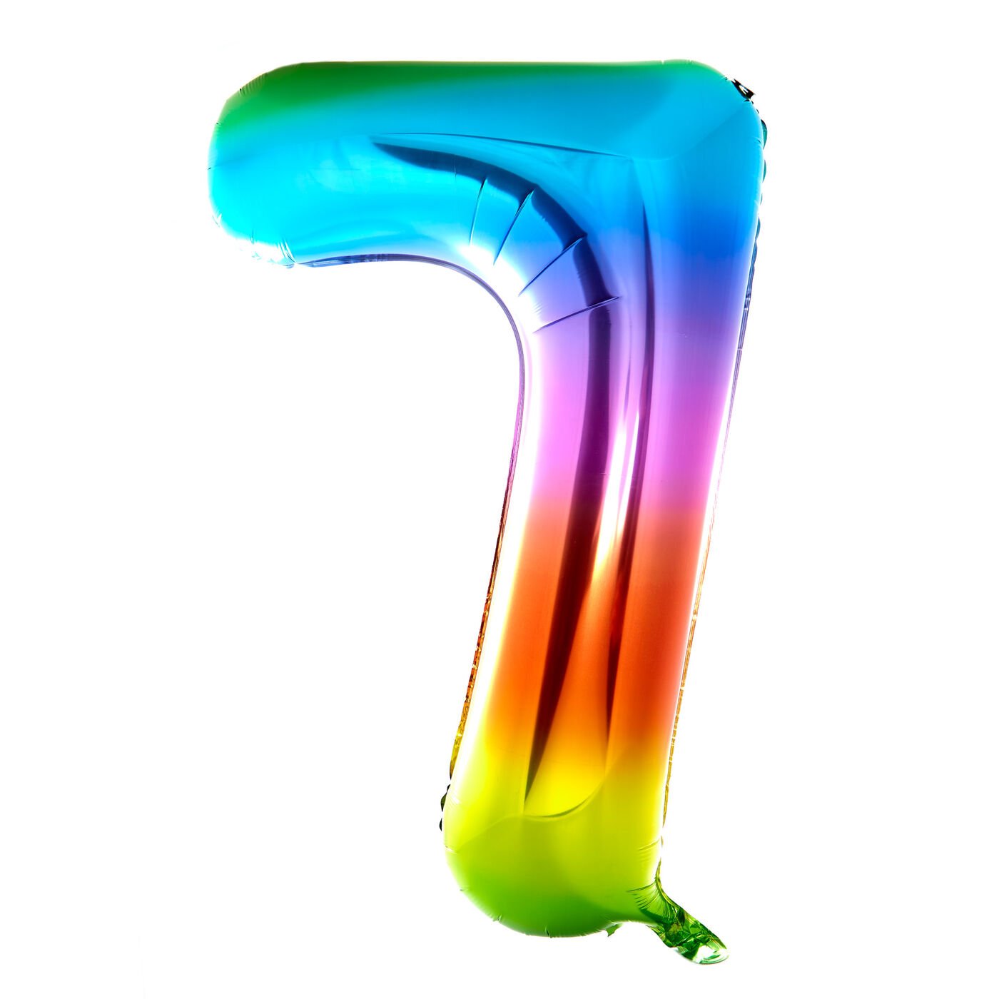 Buy Giant Rainbow Number 7 Foil Helium Balloon - INFLATED for GBP 14.99 ...