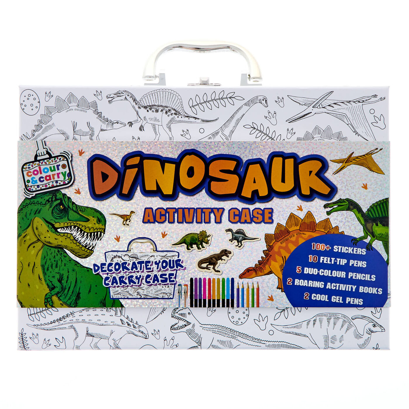 Buy Dinosaur Colour & Carry Activity Case for GBP 6.99 | Card Factory UK