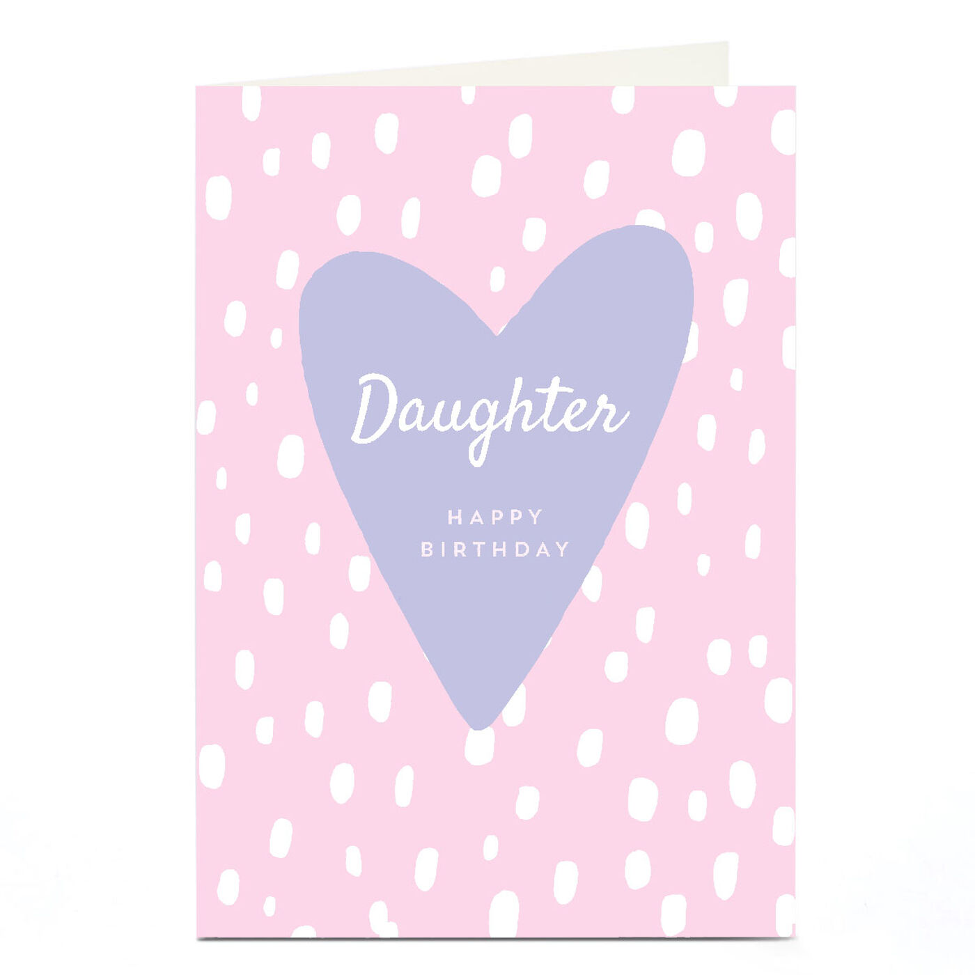 Buy Personalised Birthday Card - Happy Birthday Purple Heart for GBP 2. ...