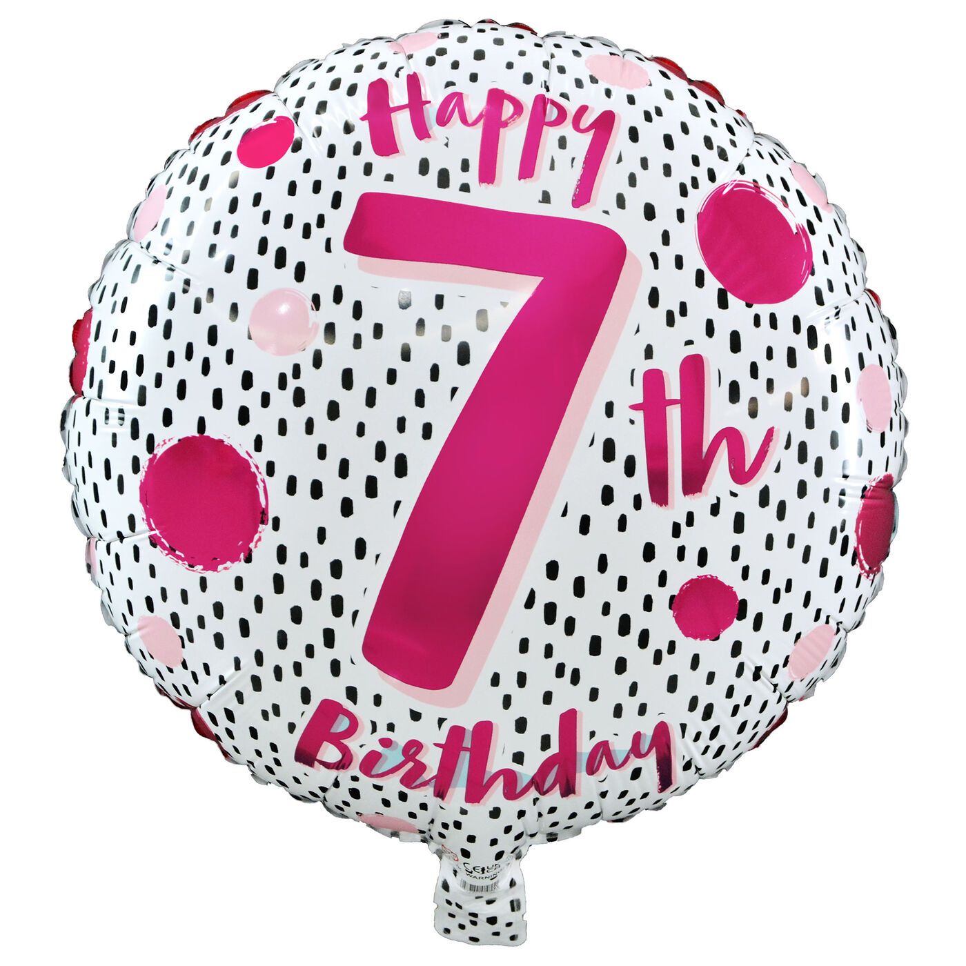 Buy 18-Inch Spotty 7th Birthday Foil Helium Balloon for GBP 2.99 | Card ...