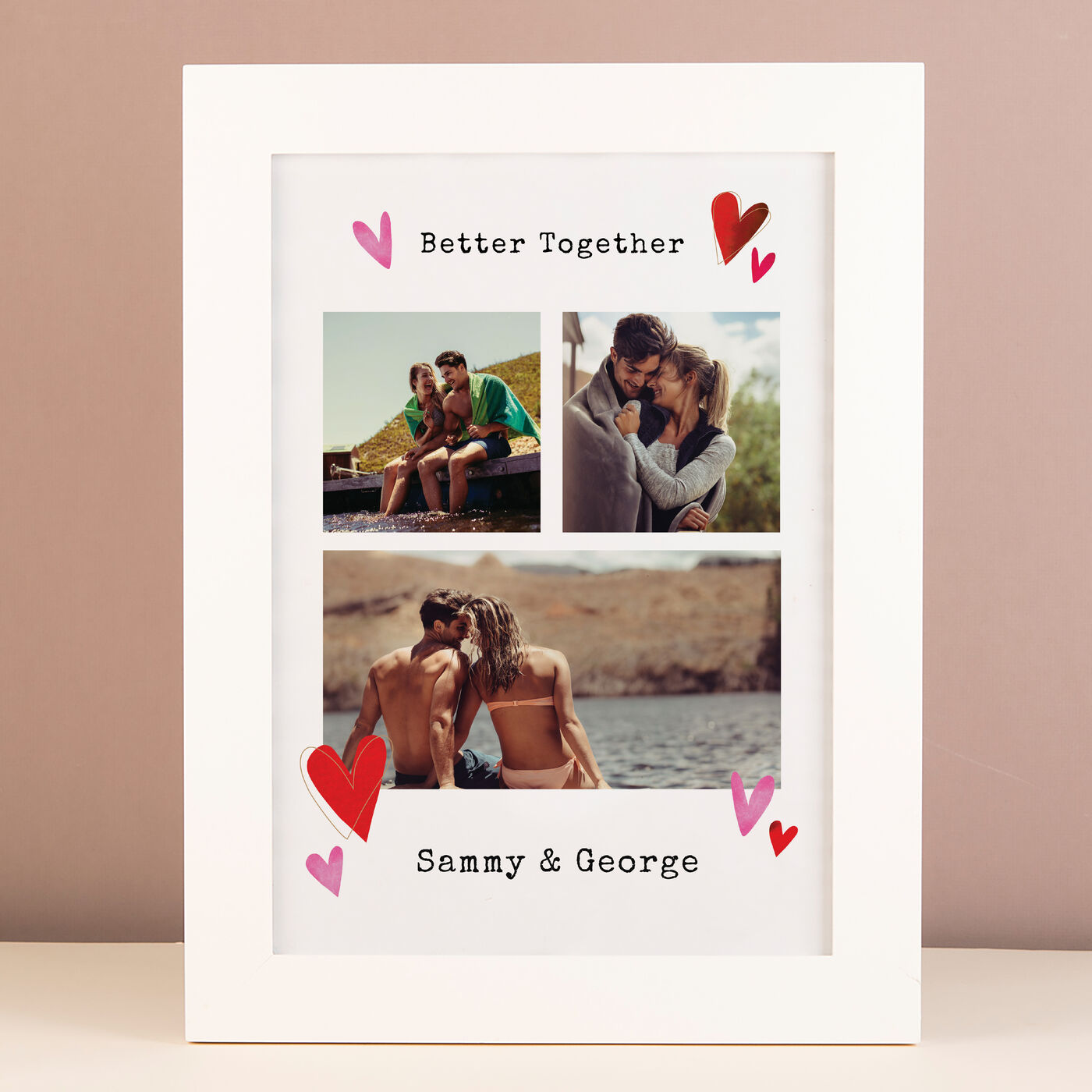 Buy Multi Photo Upload Framed Photos Print - Better Together for GBP 19 ...