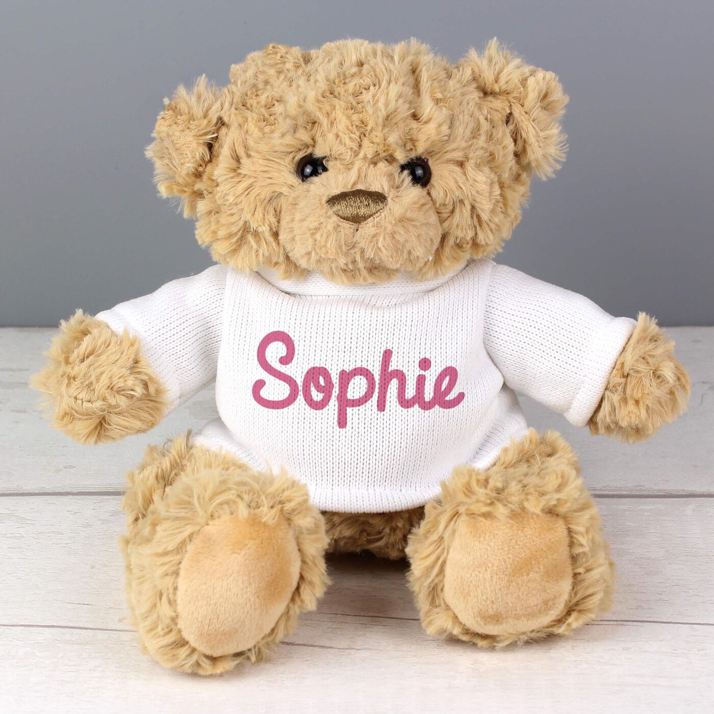 Buy Personalised Pink Name Only Teddy Bear for GBP 19.99 | Card Factory UK
