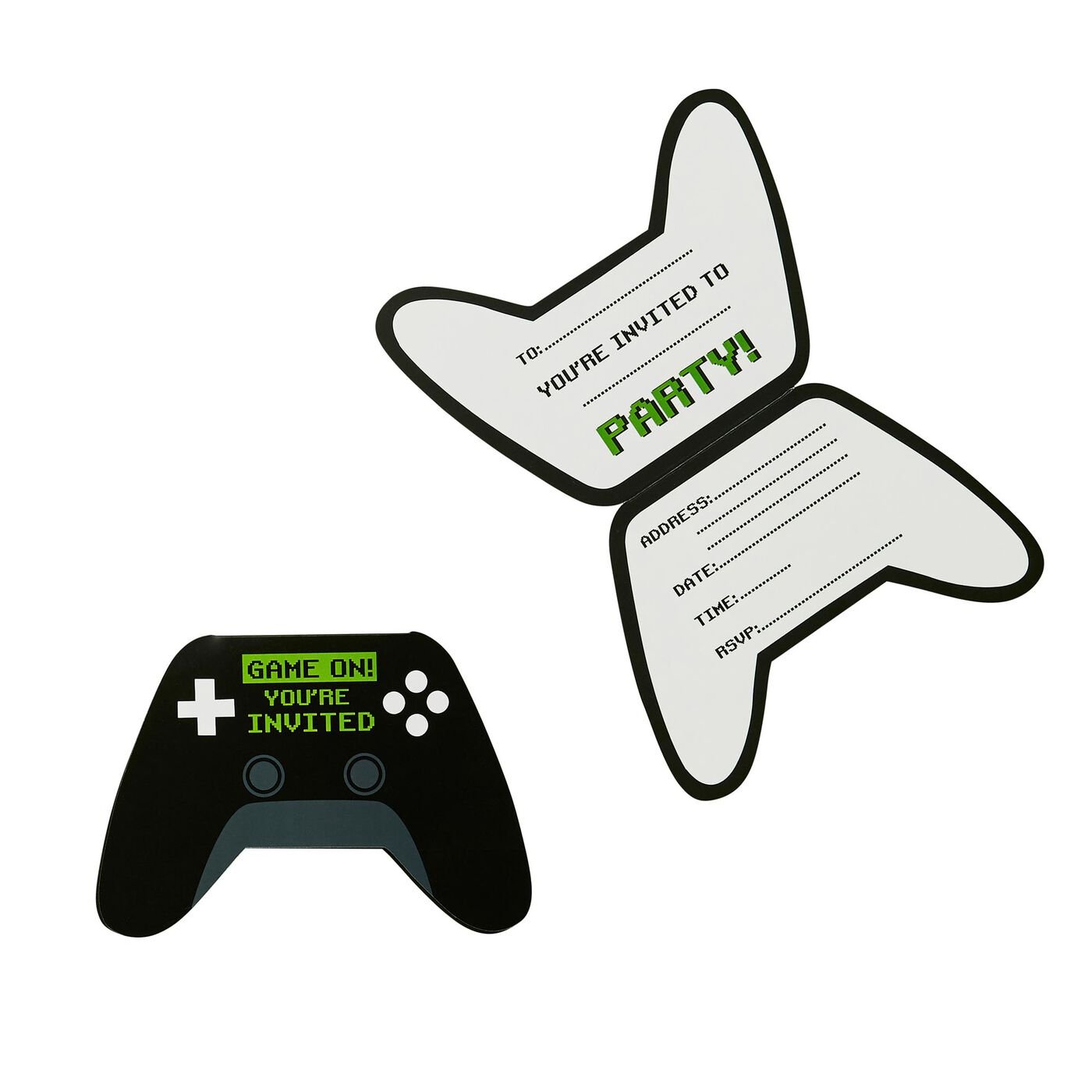 Buy Game Controller Party Invitations - Pack of 10 for GBP 4.25 | Card ...