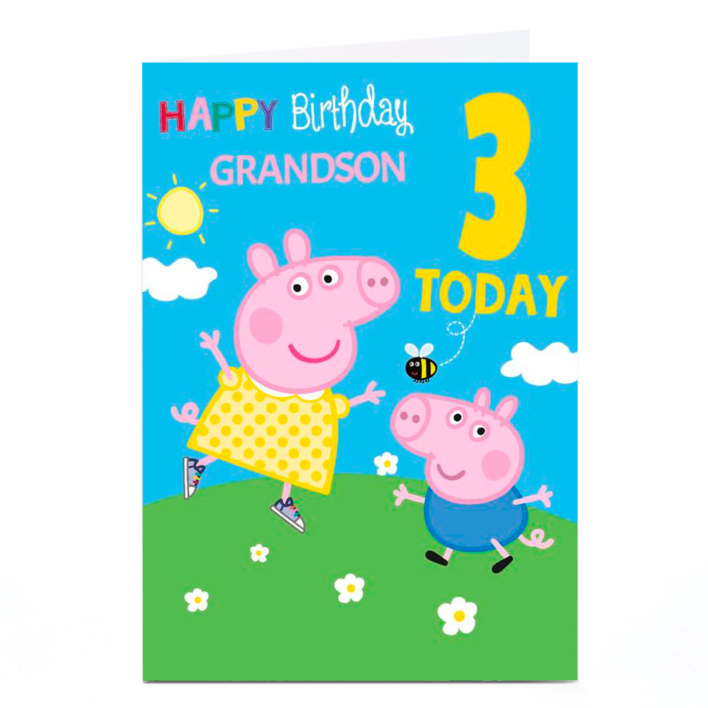Buy Personalised Birthday Card - Peppa Pig Grandson, Any Age for GBP 2. ...
