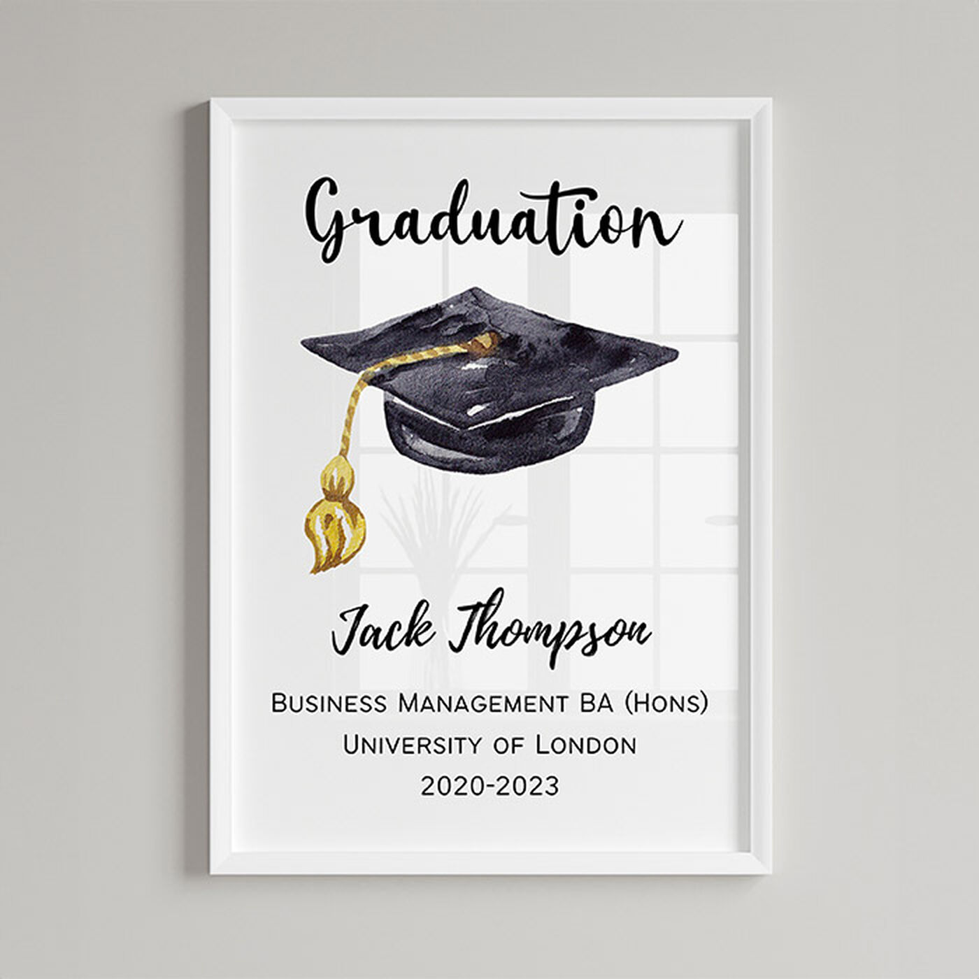 Buy Personalised Graduation Print for GBP 29.99 | Card Factory UK