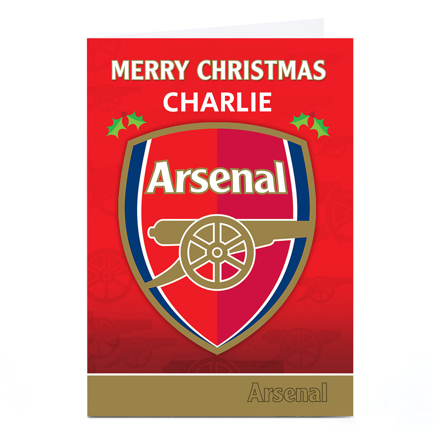 Buy Personalised Arsenal FC Christmas Card for GBP 2.99 | Card Factory UK