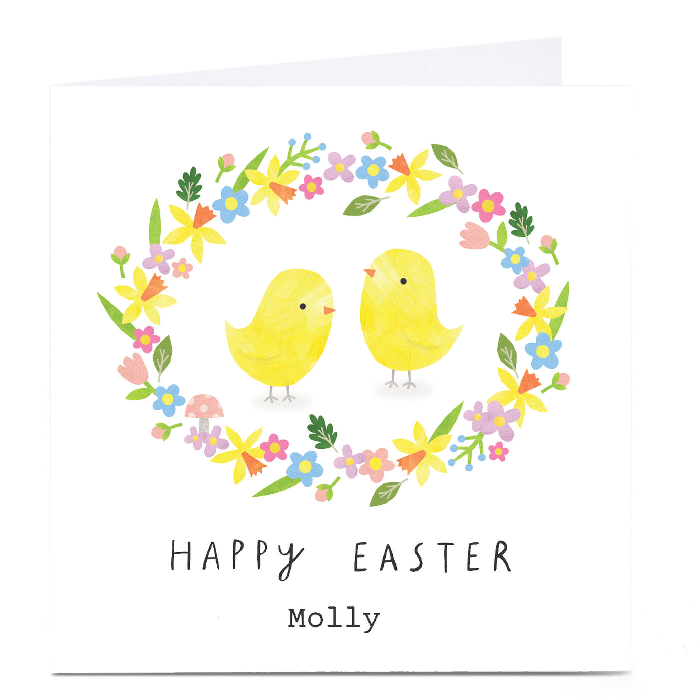 Buy Personalised Lemon & Sugar Easter Card - Chicks in Wreath for GBP 2 ...