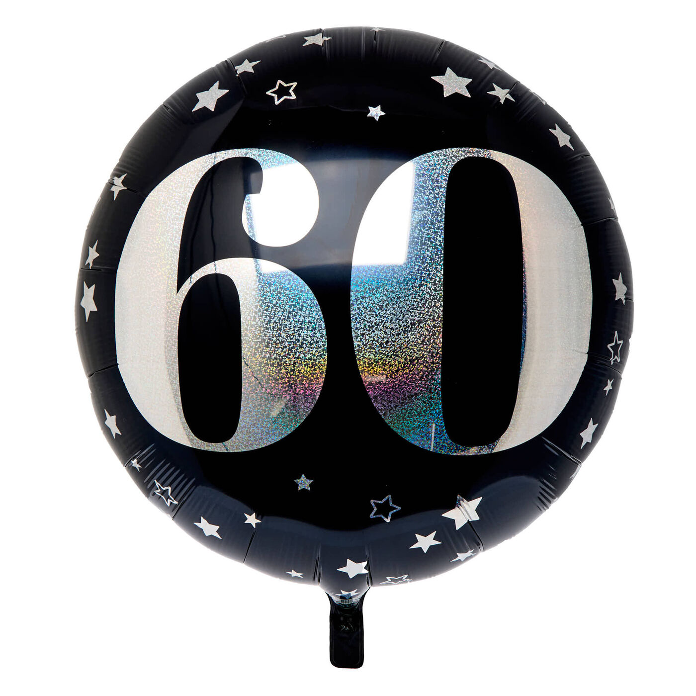 Buy Black & Silver 60th Birthday 31-Inch Foil Helium Balloon for GBP 5. ...