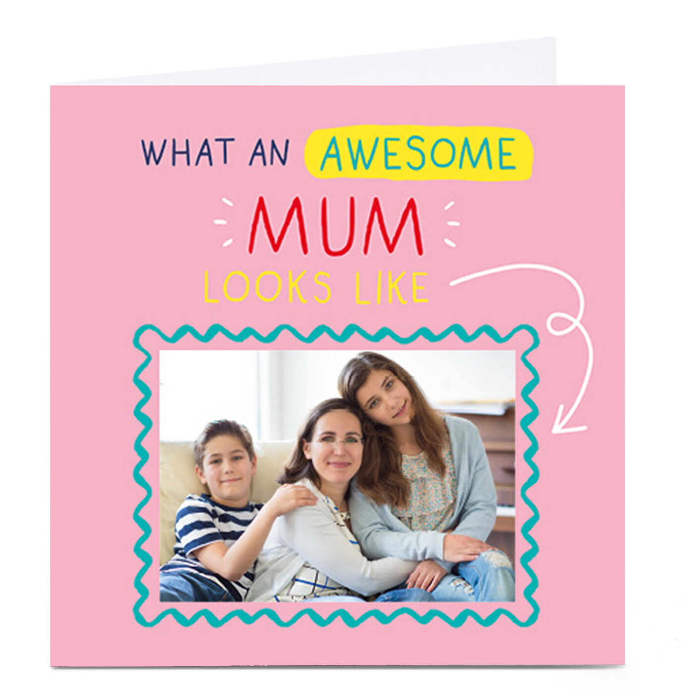 Buy Personalised Smiley Happy People Card - Awesome Mum for GBP 3.29 ...