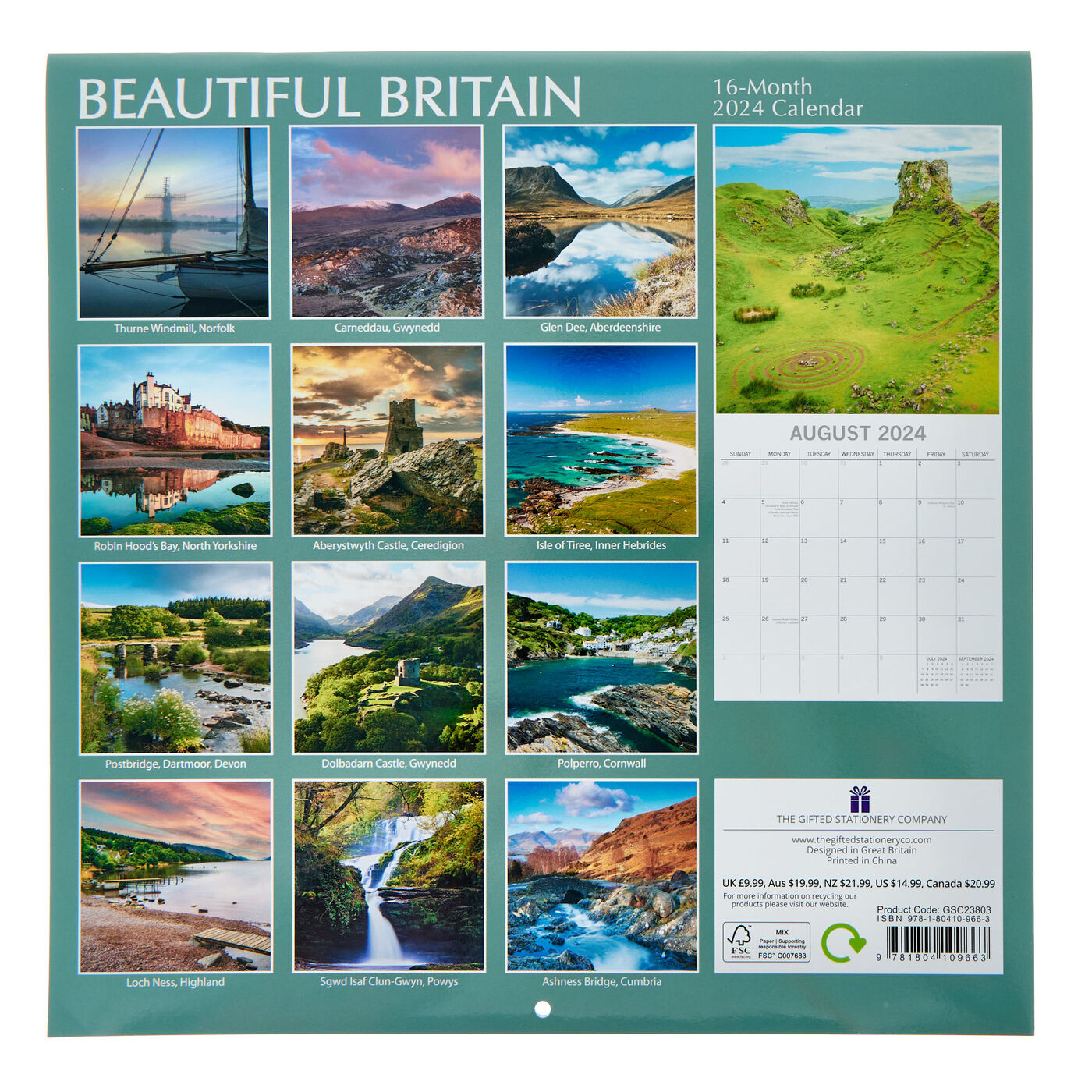 Buy Beautiful Britain 16-Month 2024 Calendar for GBP 2.99 | Card Factory UK