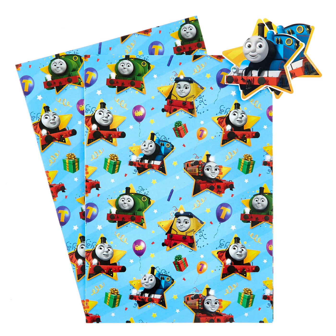 Buy Thomas & Friends Wrapping Paper & Gift Tags - Pack of 2 for GBP 1. ...