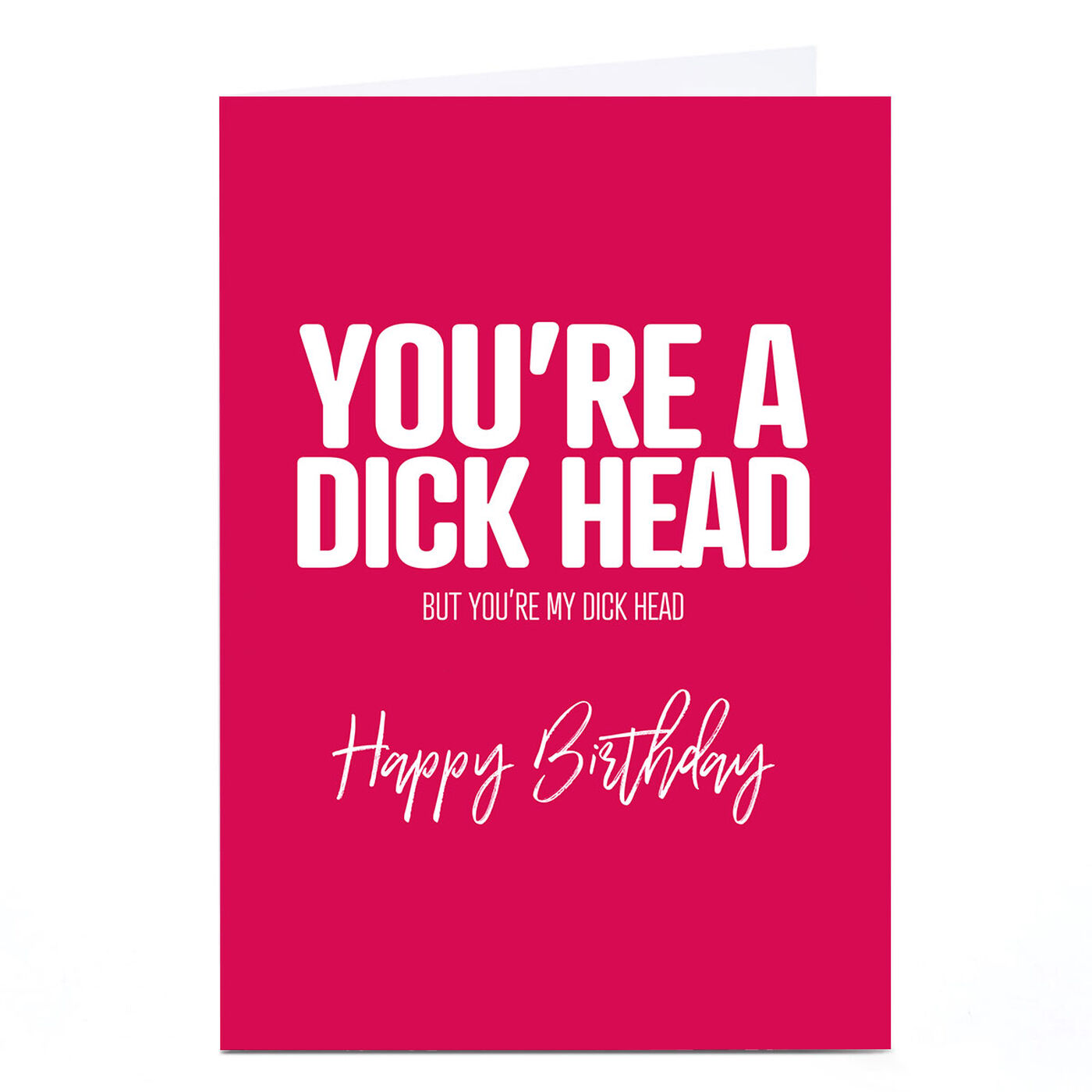 Buy Personalised Punk Birthday Card - You're A D*ckhead for GBP 1.79 ...