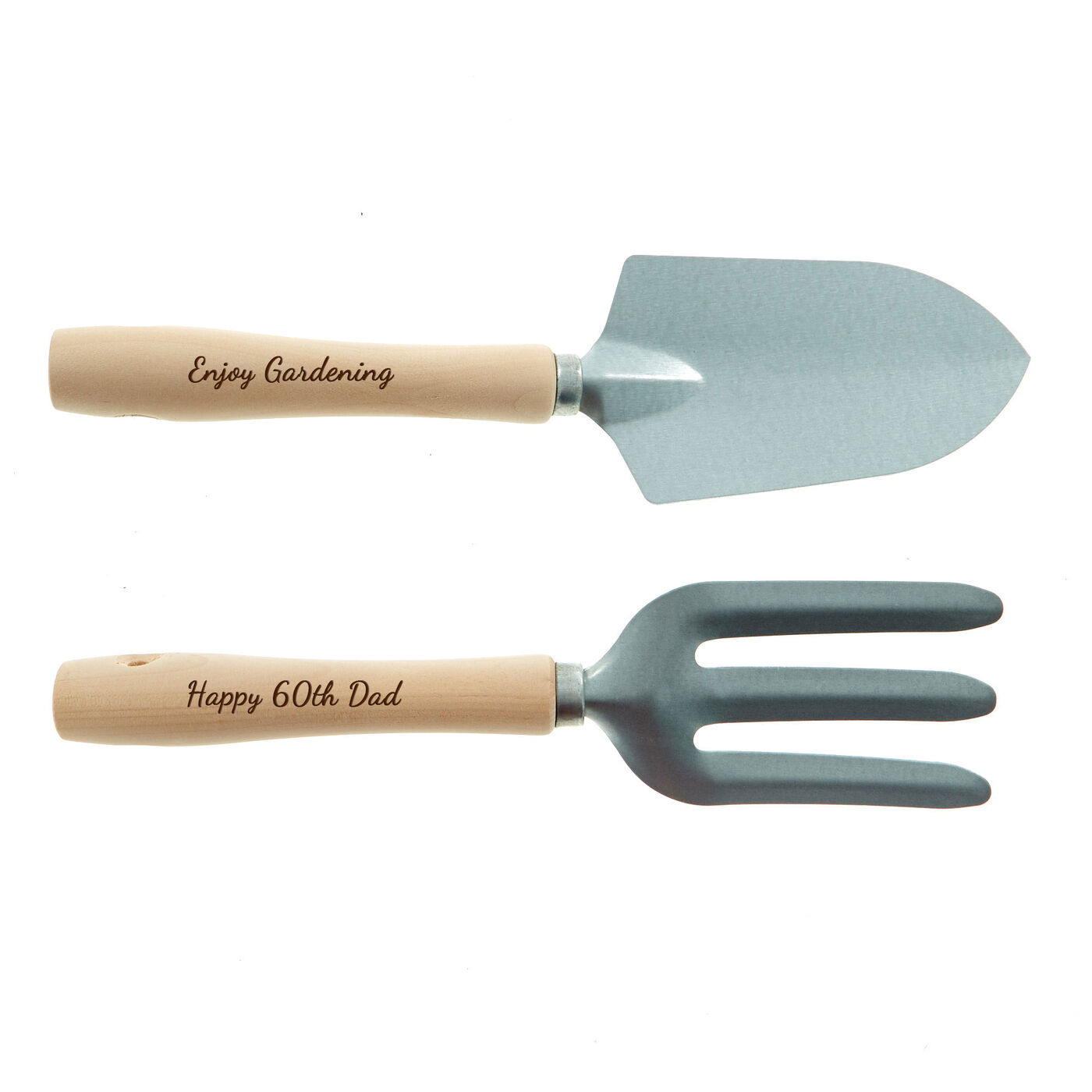 Buy Personalised Engraved Stainless Steel Trowel and Fork Set for GBP ...