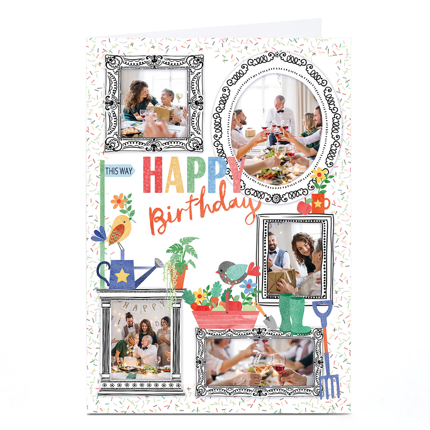 Buy Photo Nik Golesworthy Birthday Card - Multi Photo Frames for GBP 2. ...