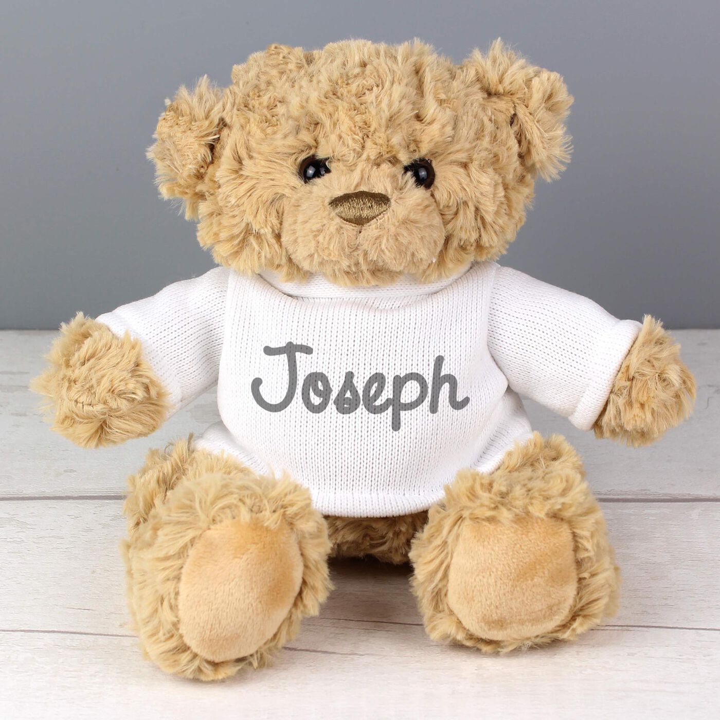 Buy Personalised Name Only Teddy Bear - Grey for GBP 19.99 | Card ...
