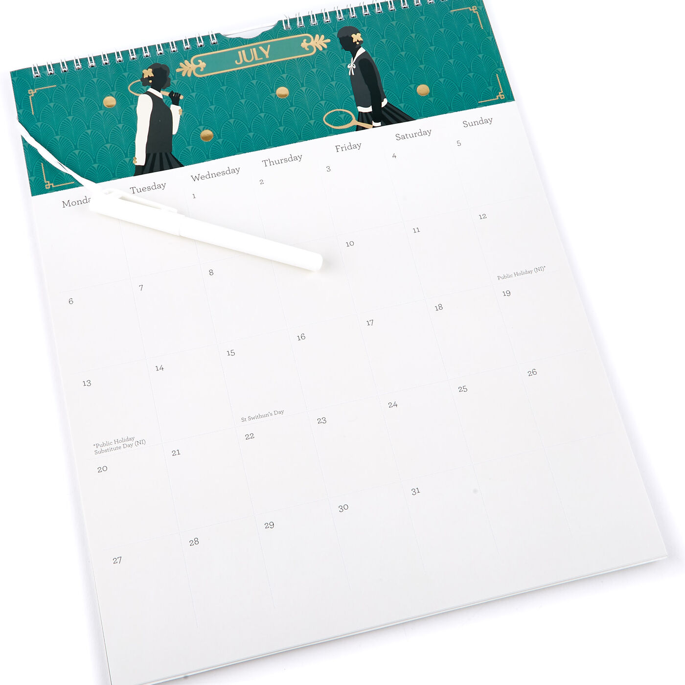 Buy Luxury Art Deco 2020 Calendar With Pen for GBP 2.99 | Card Factory UK