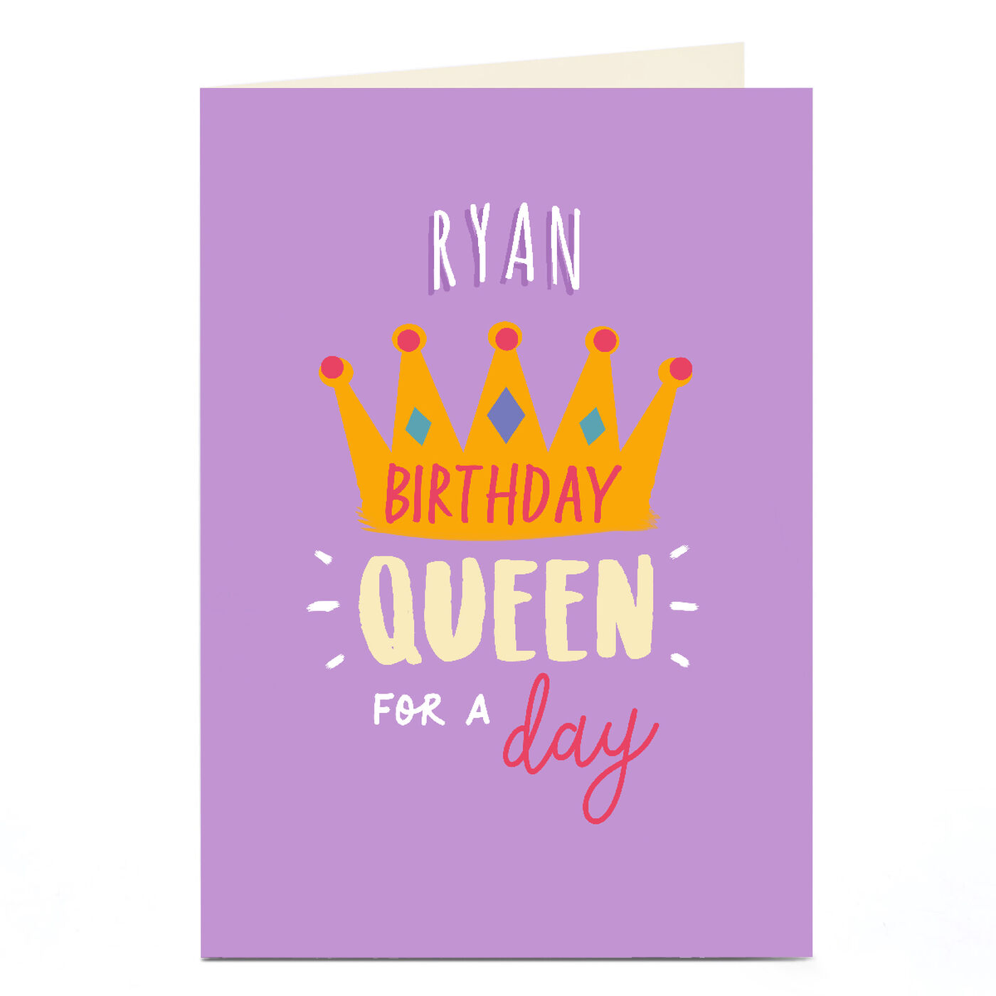 Buy Personalised Birthday Card - Birthday Queen for GBP 2.99 | Card ...