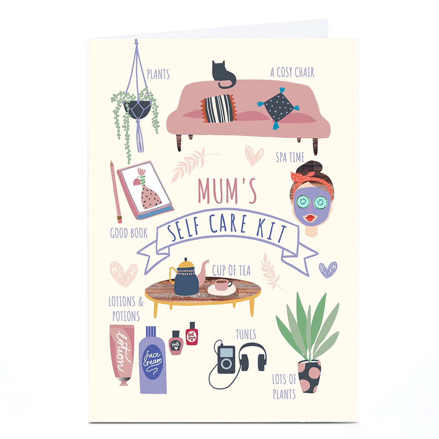 Buy Personalised Bev Hopwood Mother's Day Card - Self Care Mum for GBP ...