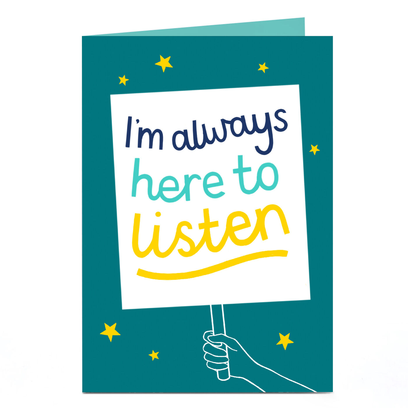 Buy Personalised Thinking of You Card - I'm always Here to Listen for ...