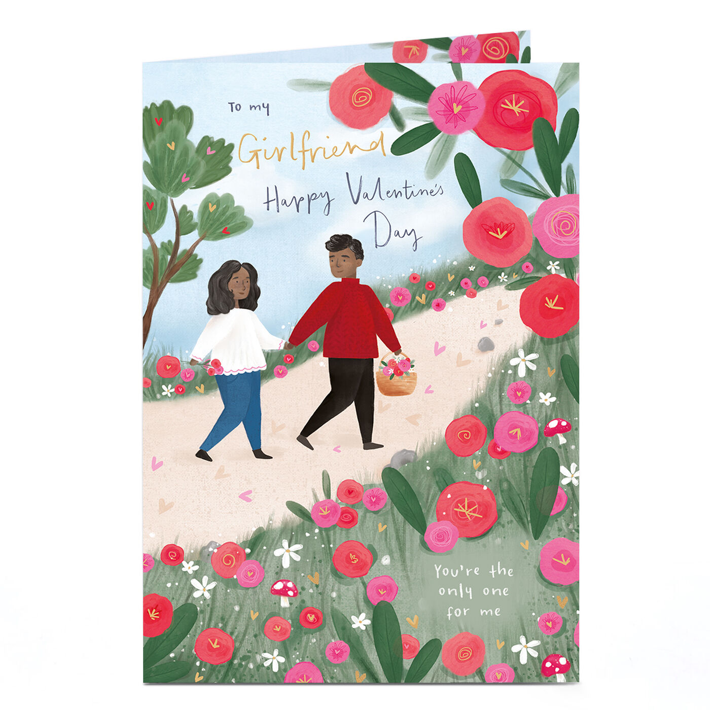 Buy Valentine's Day Card - Only One For Me Romantic Walk, Girlfriend ...